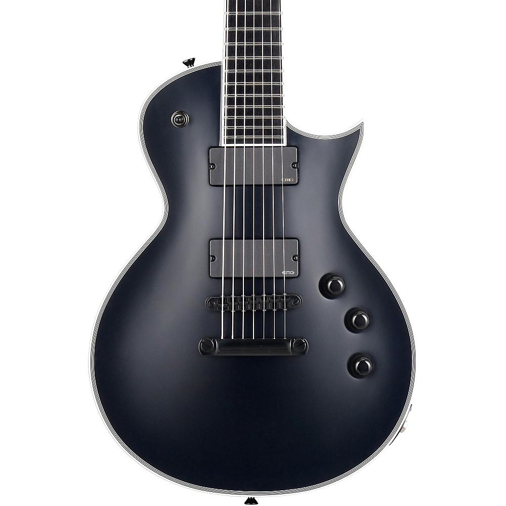 Esp E Ii Eclipse 7 String Electric Guitar Black Satin Kayvee