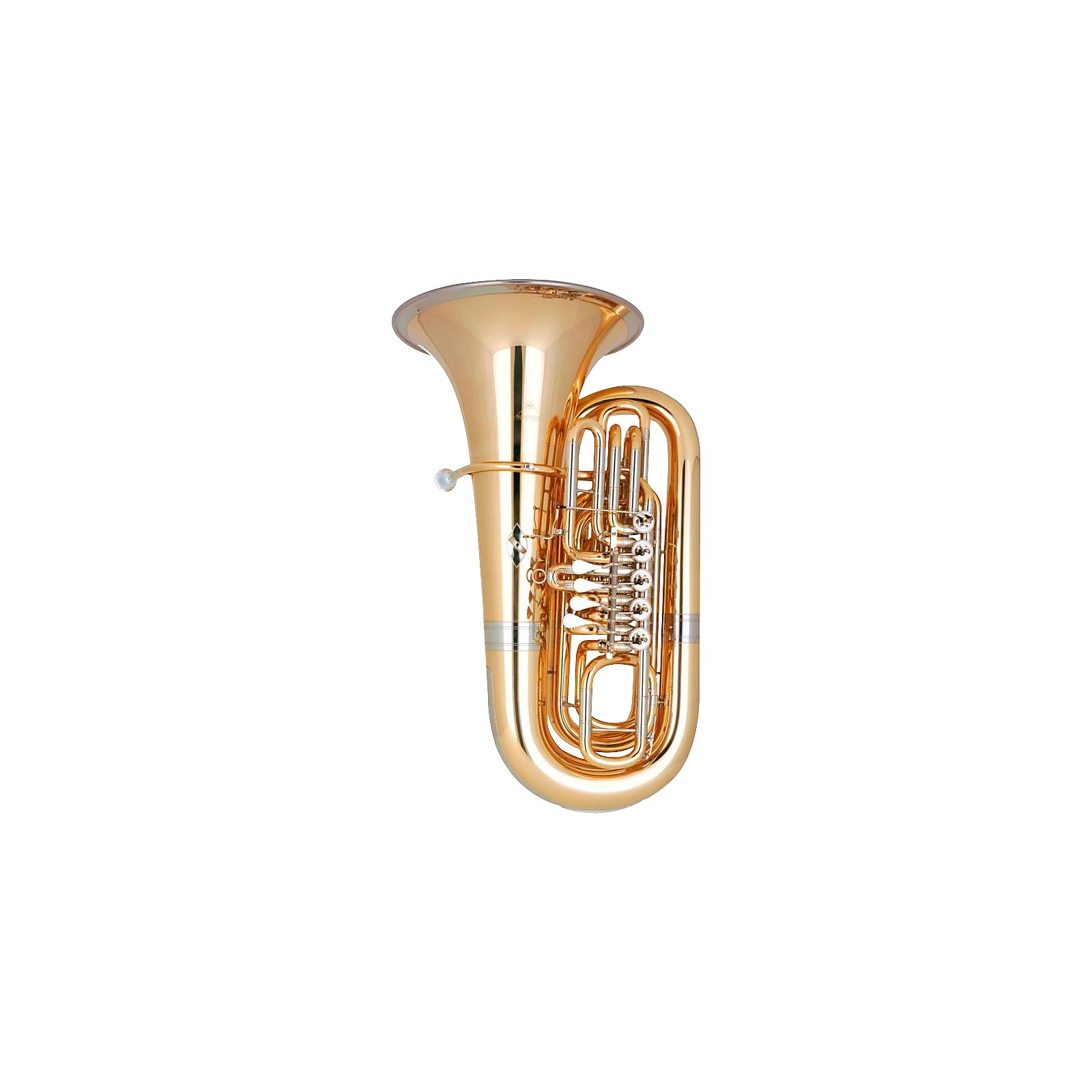 Miraphone 0091B 07005 191 Silver Yellow Brass Bb Tuba 4/4 5-Valve ...
