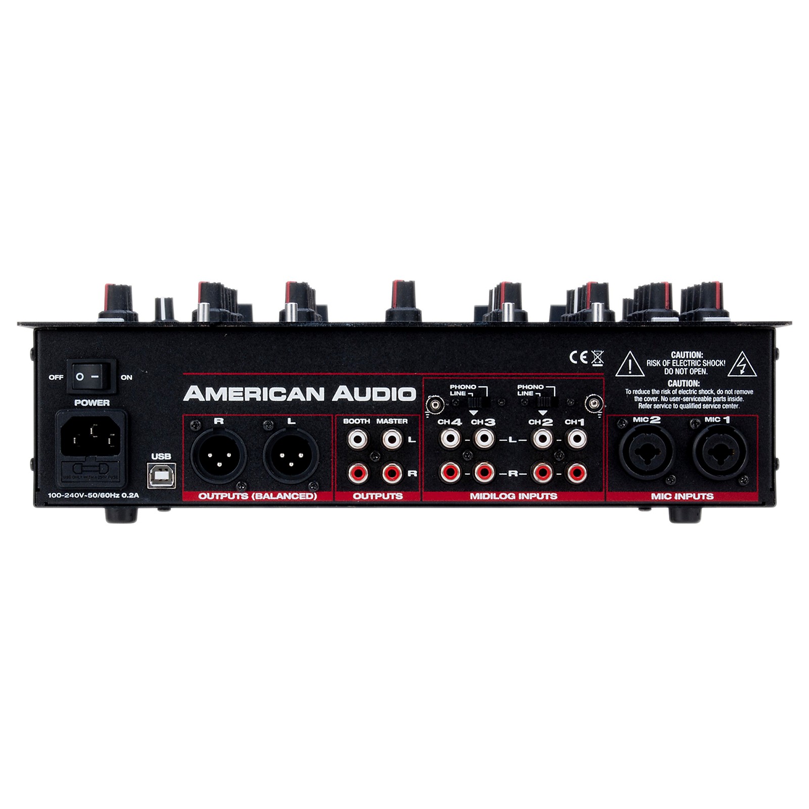 American Audio 14MXR 4-Channel MIDILOG DJ Mixer | Musician's Friend American Audio 14MXR 4-Channel MIDILOG DJ Mixer | Musician's Friend
