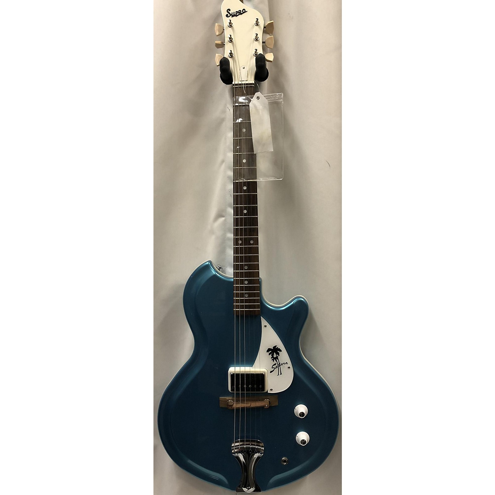 Used Supro 1570WB Sahara Solid Body Electric Guitar Wedgewood Blue ...