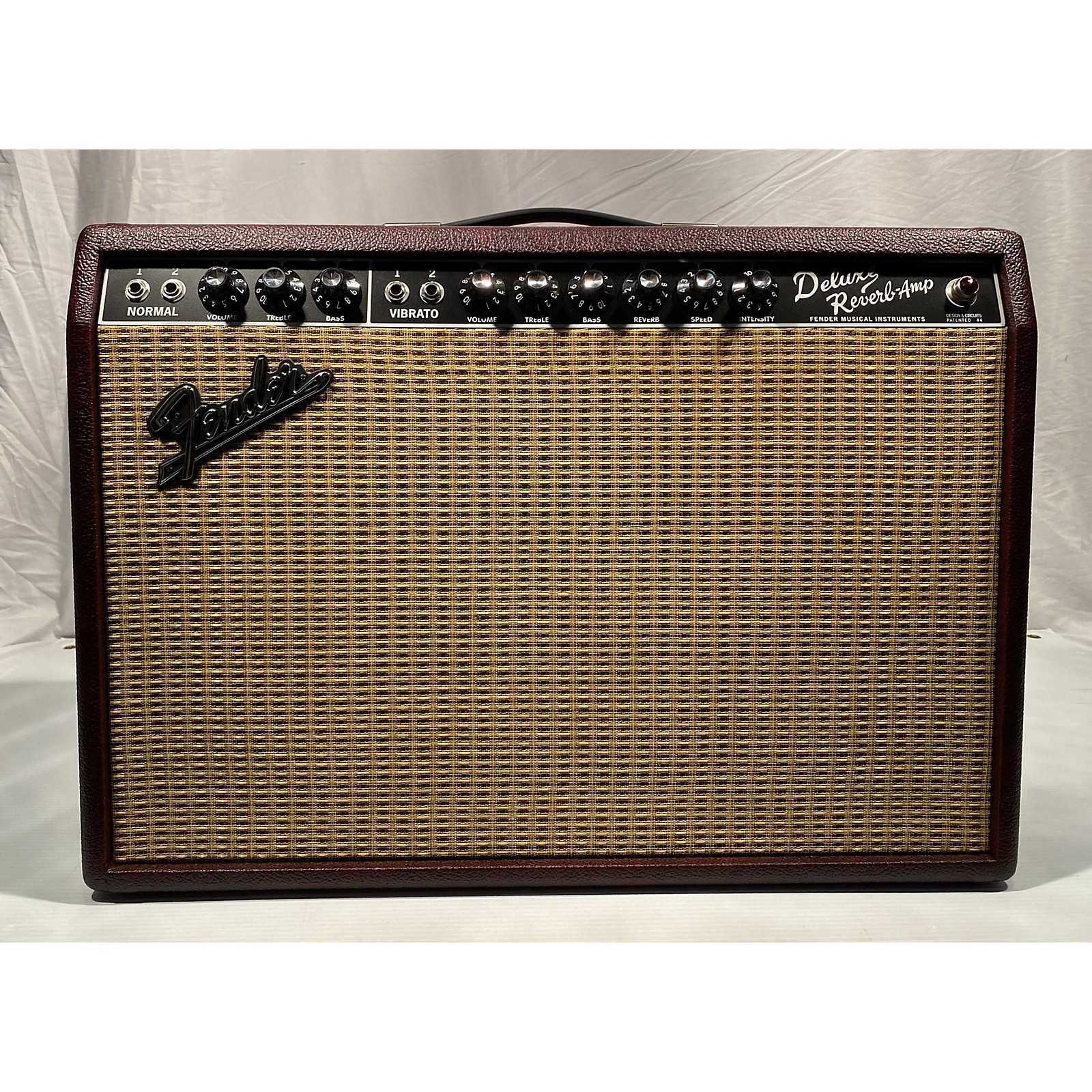 Fender 1965 DELUXE REVERB REISSUE WINE RED Tube Guitar Combo Amp ...