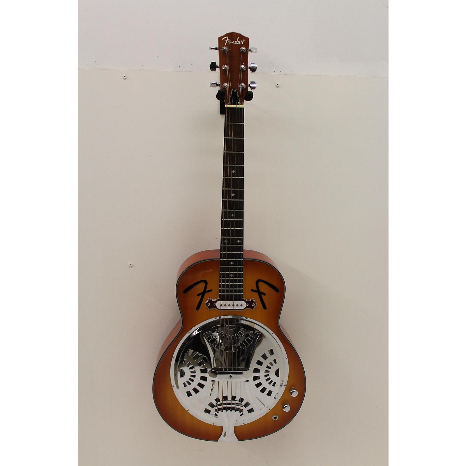Used Fender 2010 Fr50e Resonator Guitar Sunburst Musicians Friend