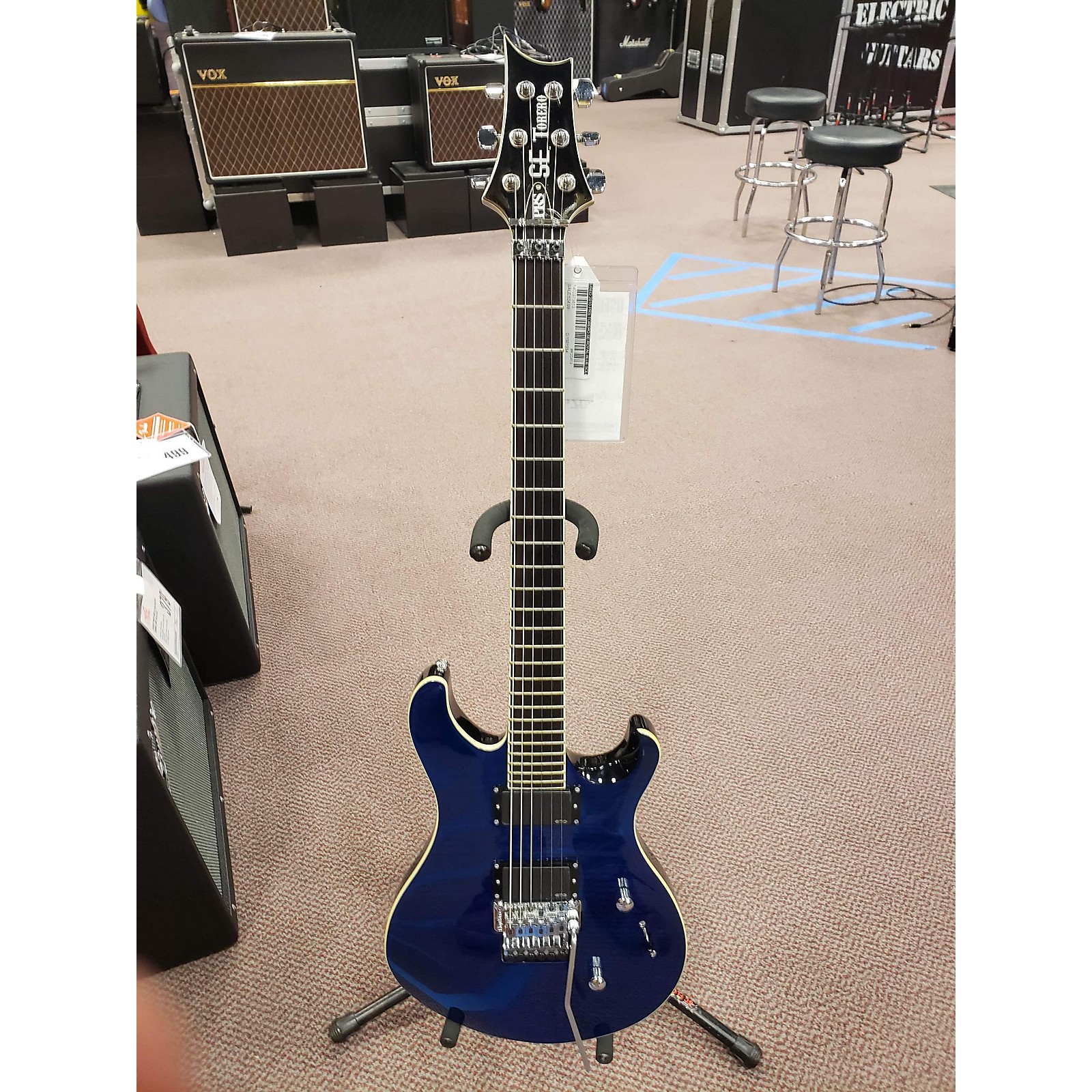 Used PRS 2010 Torero SE Solid Body Electric Guitar Royal Blue ...