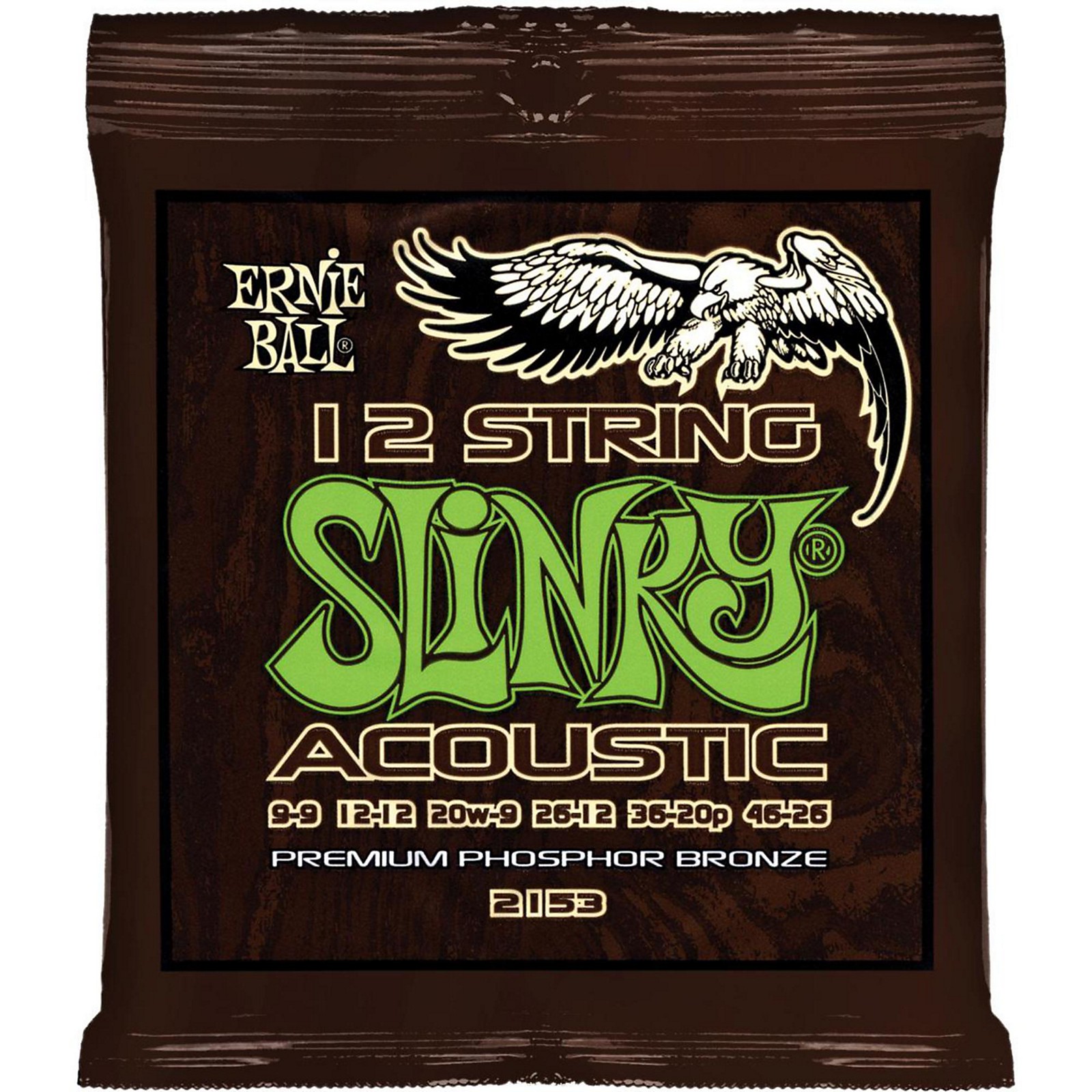 Ernie Ball 2153 Slinky Phosphor Bronze Light 12 String Acoustic Guitar Strings Musicians Friend 