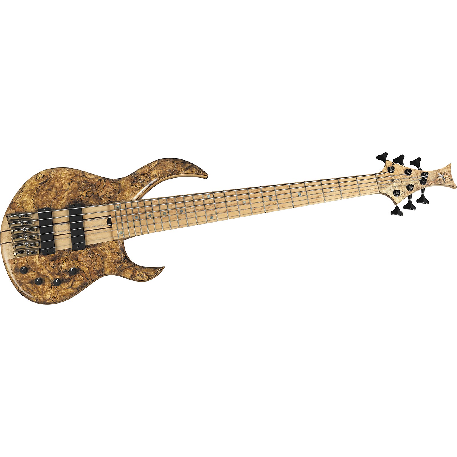 Sukop 6-String Spalted Maple Burl Neck-Thru Bass | Musician's Friend