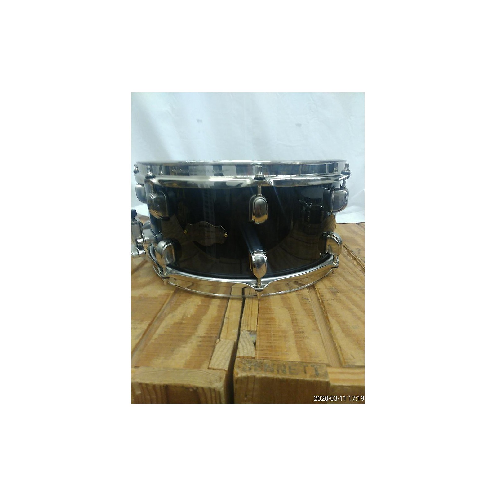 Used TAMA 6.5X14 SIMON PHILLIPS SIGNATURE Drum Trans Charcoal 15 ...