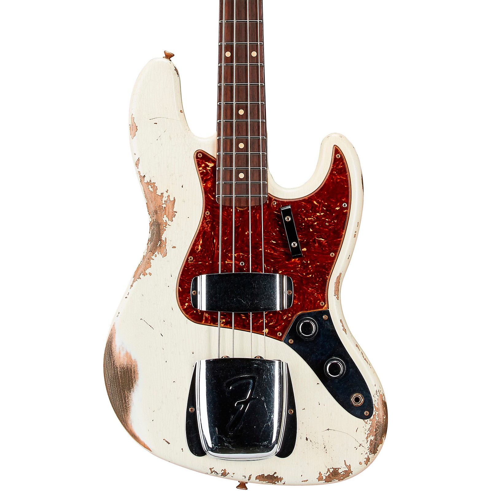 Fender Custom Shop 60 Jazz Bass Heavy Relic Aged Olympic White ...