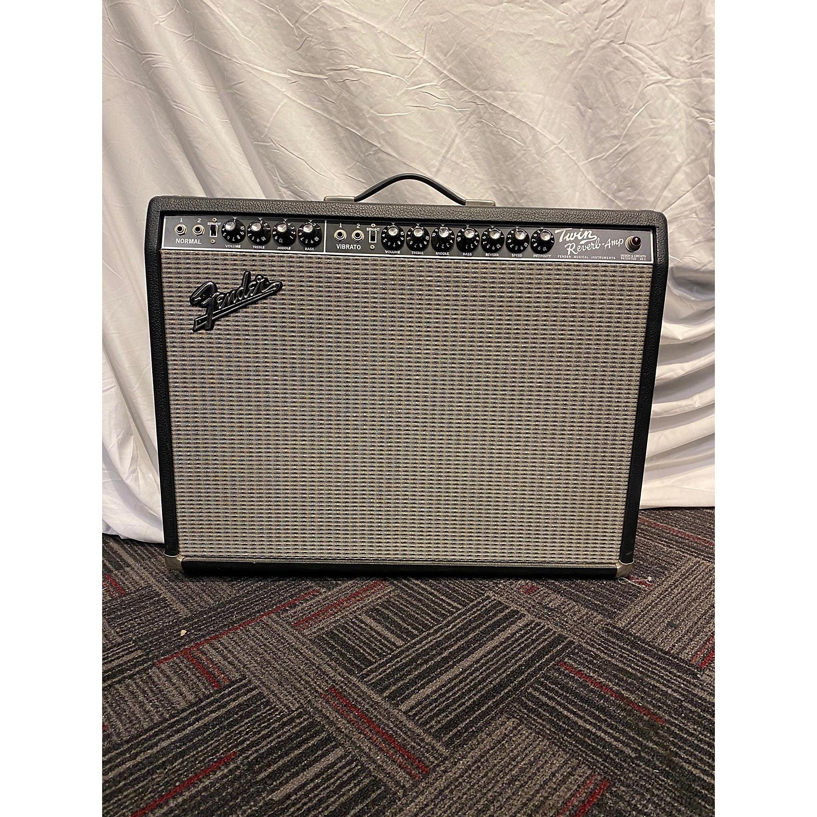 Used Fender 65 Twin Reverb Reissue 2x12 Tube Guitar Combo Amp ...