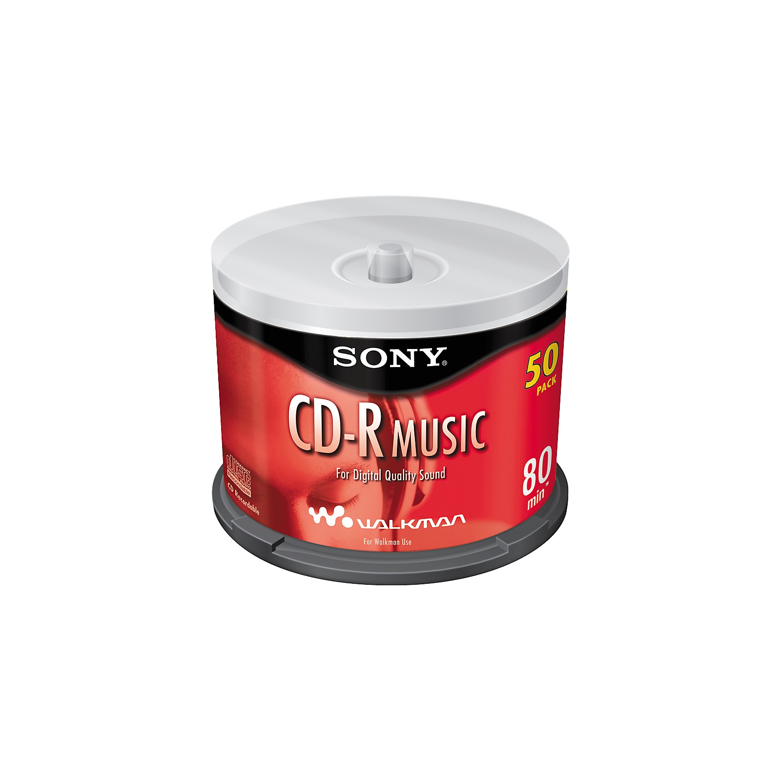 Sony 80-Minute CD-R Music Spindle (50 pack) | Musician's Friend