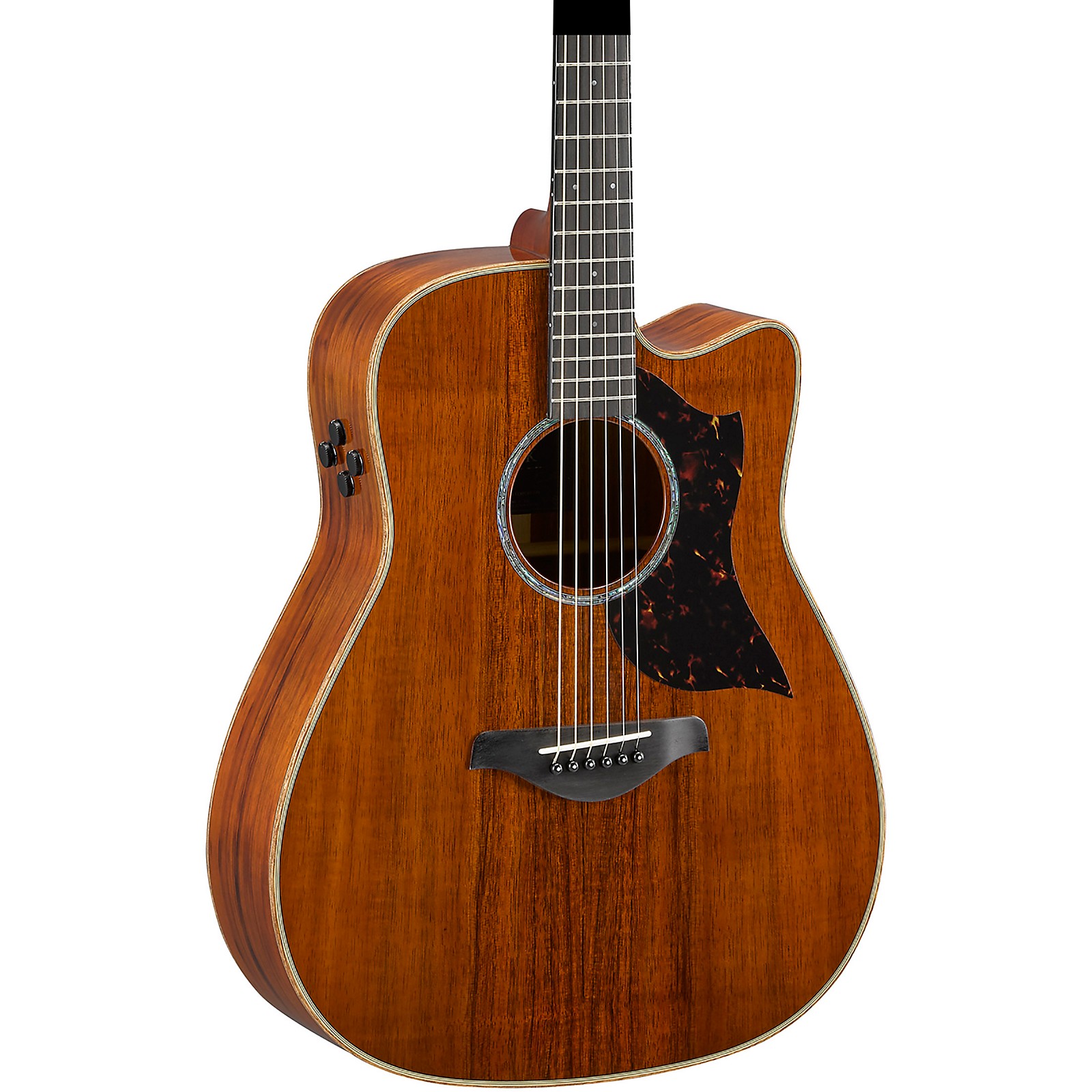 Yamaha A4KII Limited Koa Dreadnought Acoustic-Electric Guitar ...