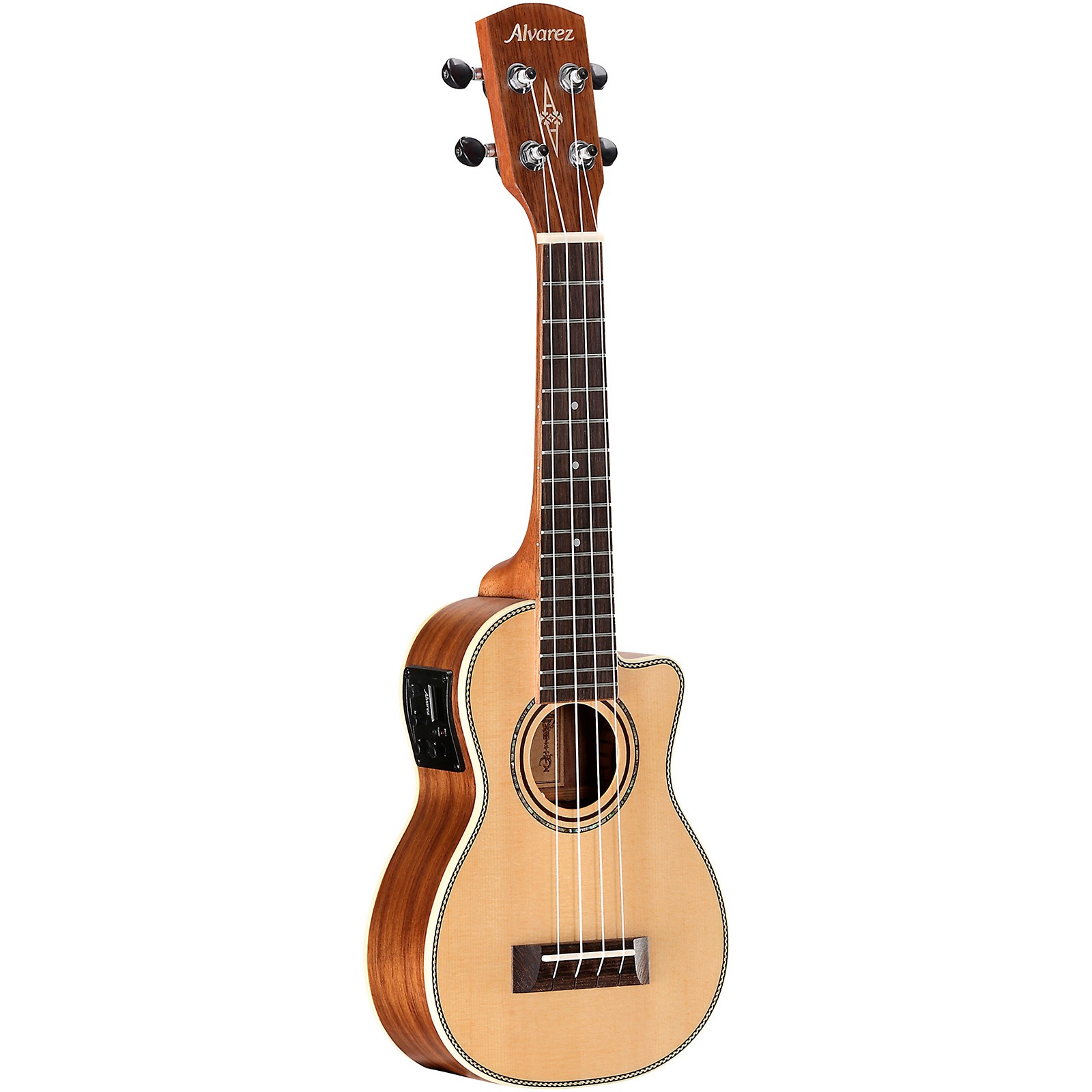 Alvarez AU70WSCE Artist Series Soprano Acoustic-Electric Ukulele Gloss ...