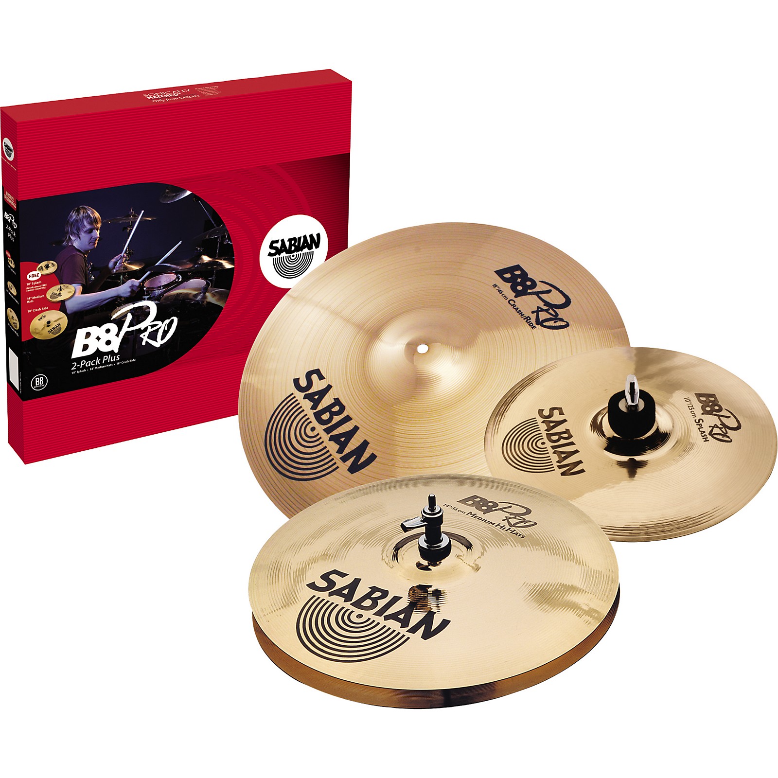 Sabian B8 Pro 2 Cymbal Pack Plus | Musician's Friend