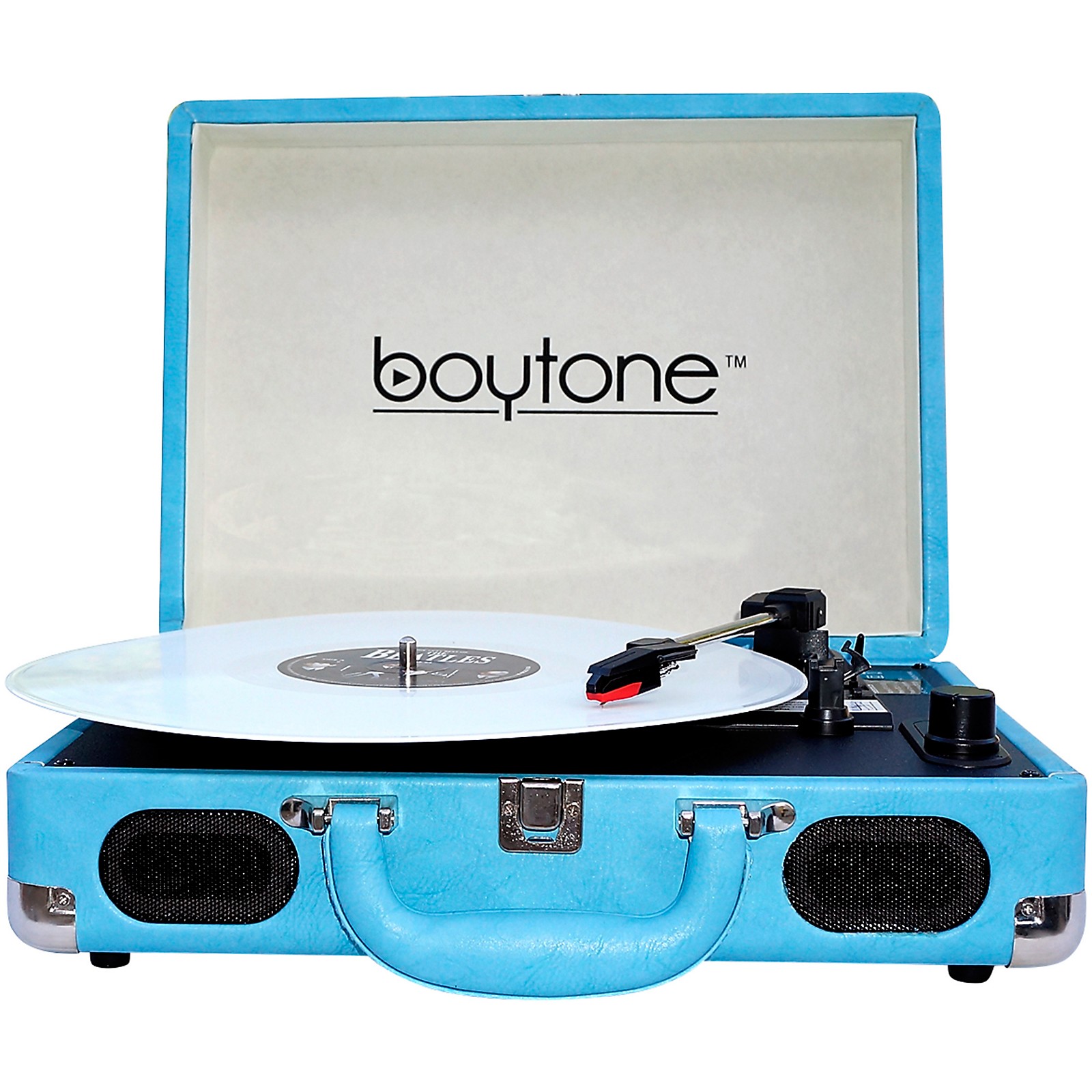 Boytone BT-101 Turntable Briefcase Blue | Musician's Friend