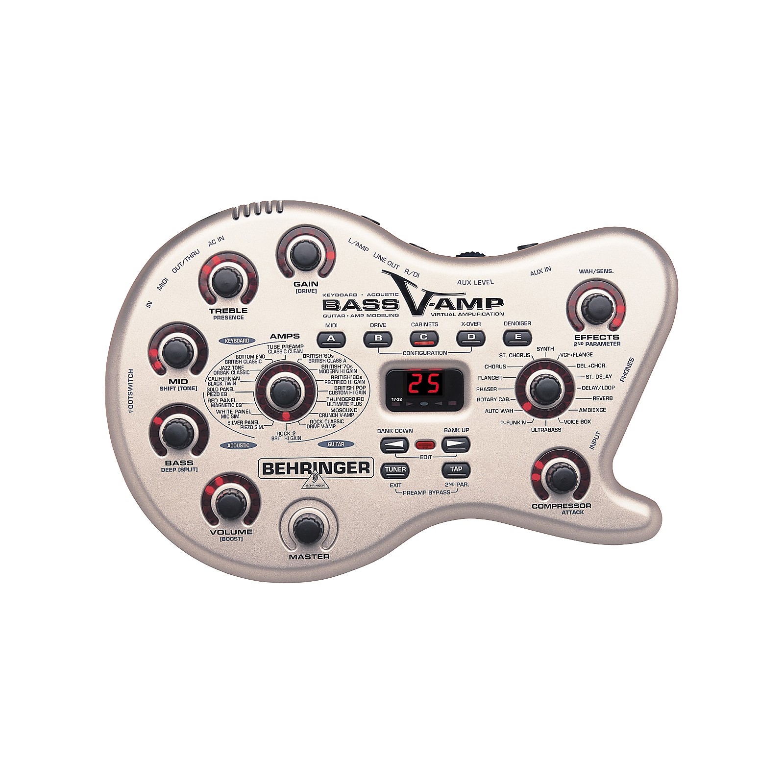 Behringer Bass V-AMP Modeling Preamp | Musician's Friend