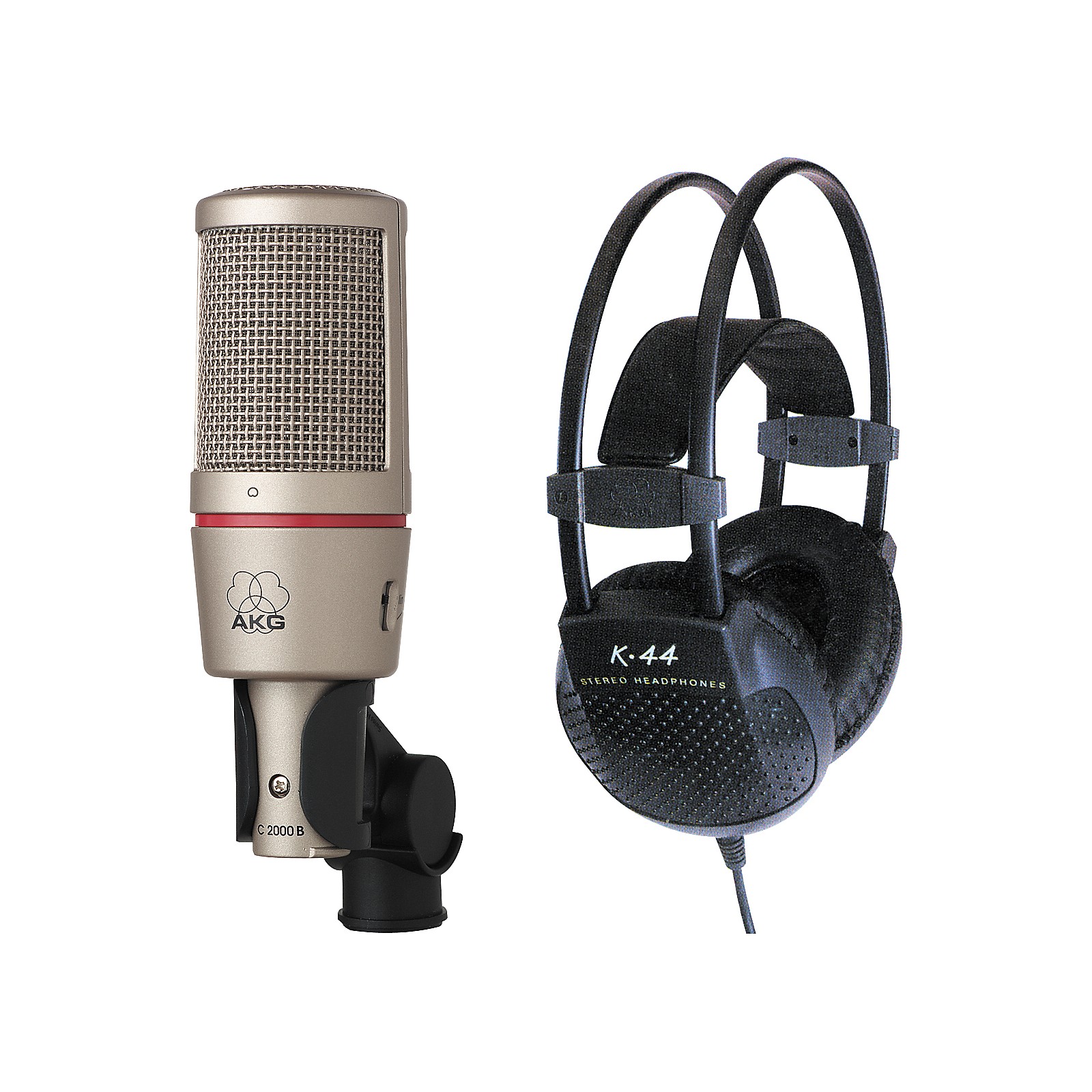 AKG C 2000 B/K 44 Microphone/Headphone Pack | Musician's Friend