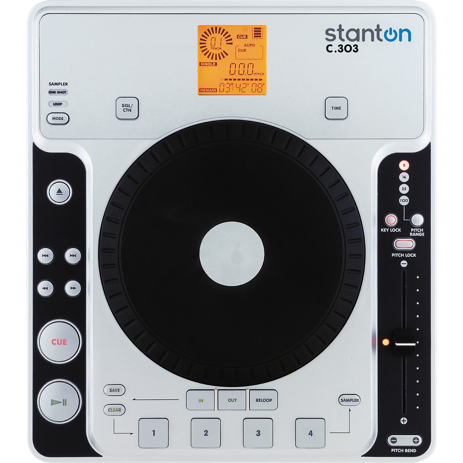 Stanton C.303 Tabletop CD Player with Sampling | Musician's Friend