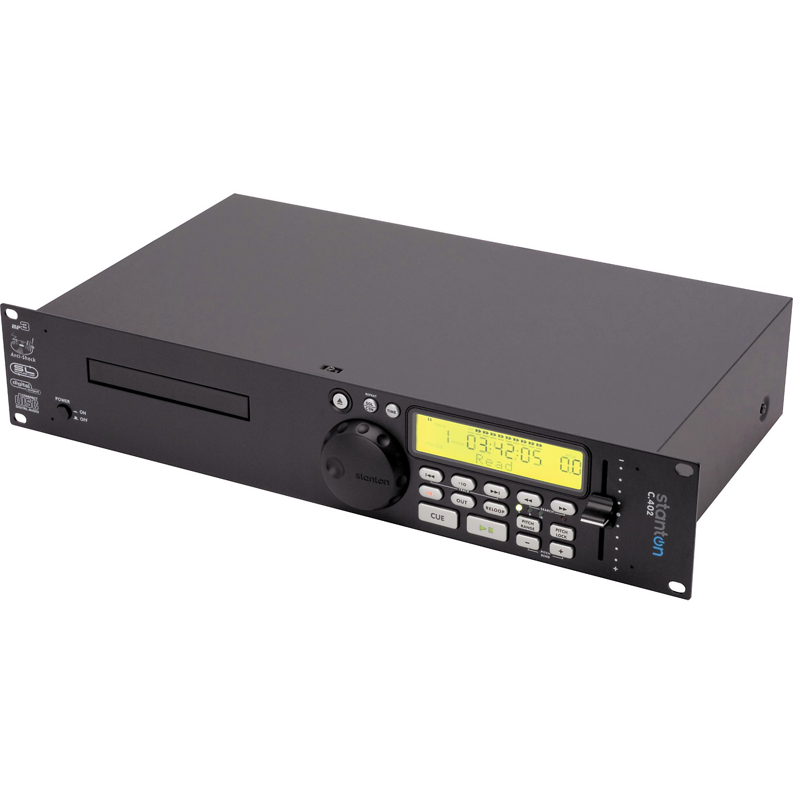Stanton C.402 Single Rackmount CD Player with MP | Musician's Friend