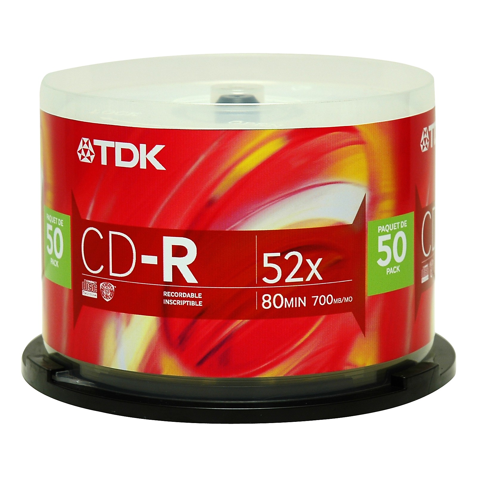TDK CD-R 700MB 80-Minute 52x 50 Pack Spindle | Musician's Friend