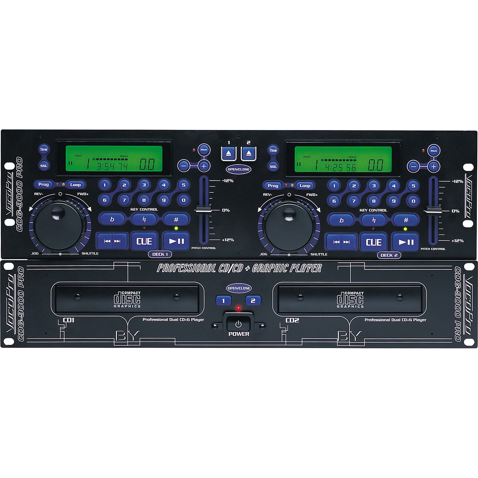 VocoPro CDG-9000PRO Professional Dual CD and CDG Player | Musician's Friend