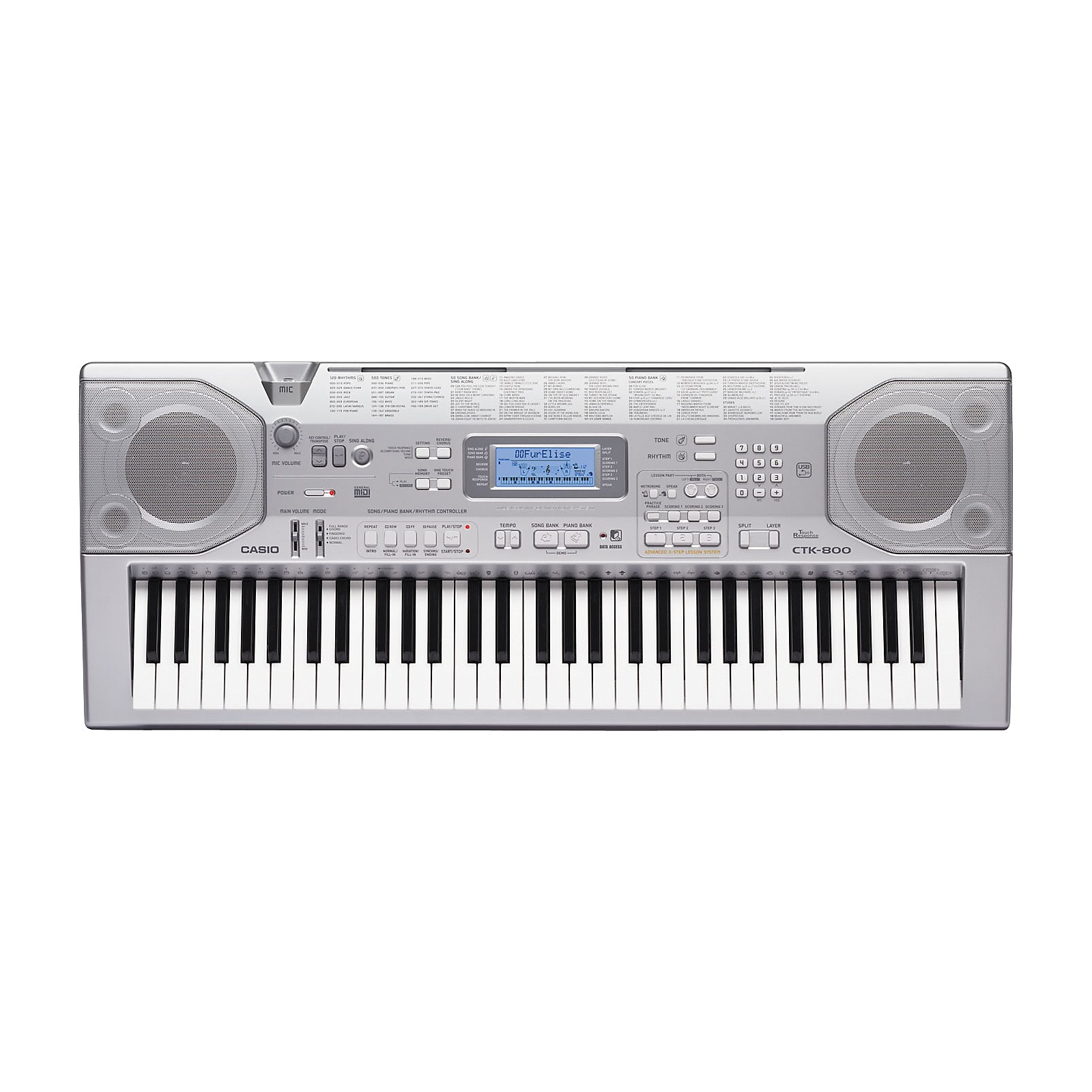 Casio CTK-800 61-Key Portable Keyboard | Musician's Friend