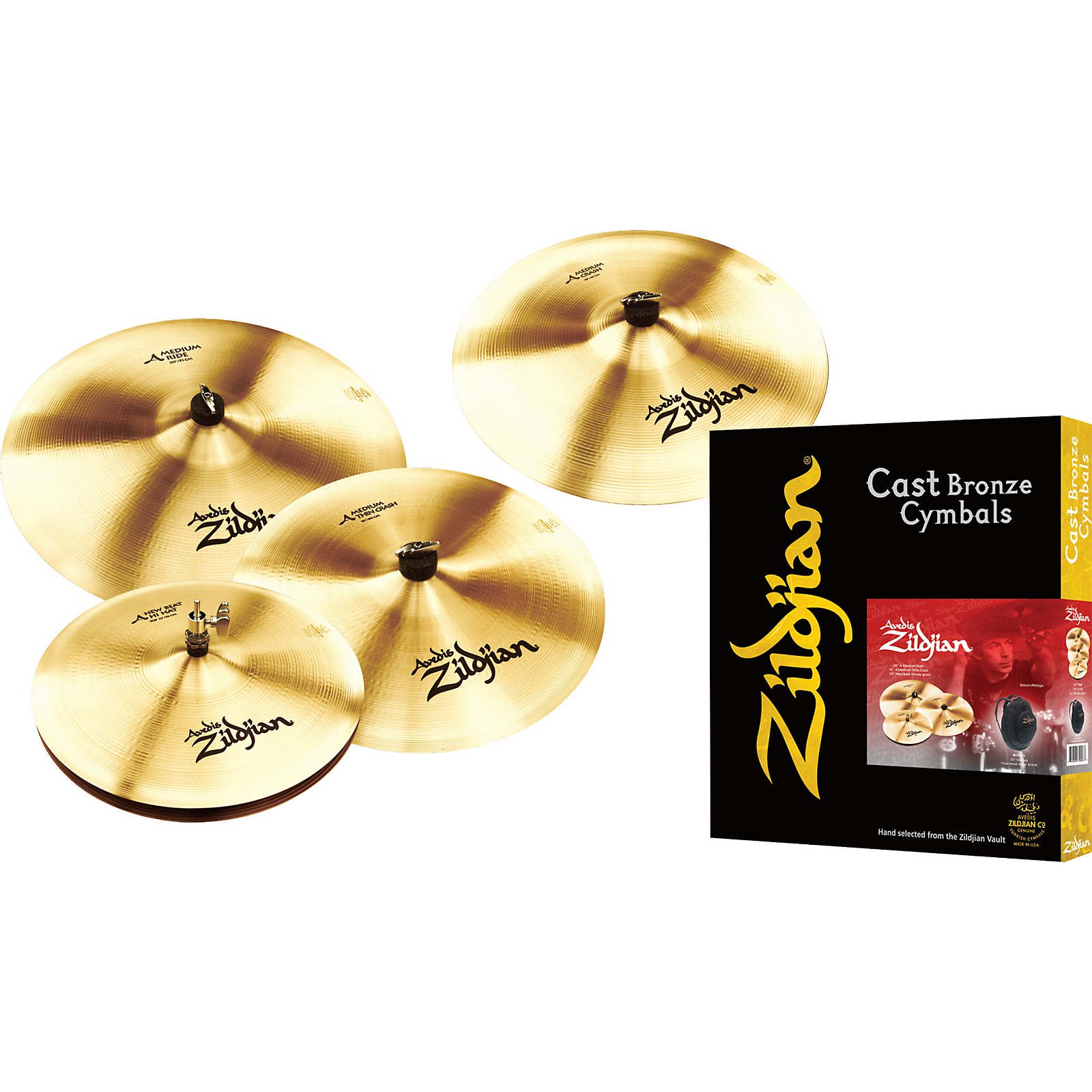 Zildjian Classic Pro Cymbal Pack with Free 18 in Crash | Musician's Friend