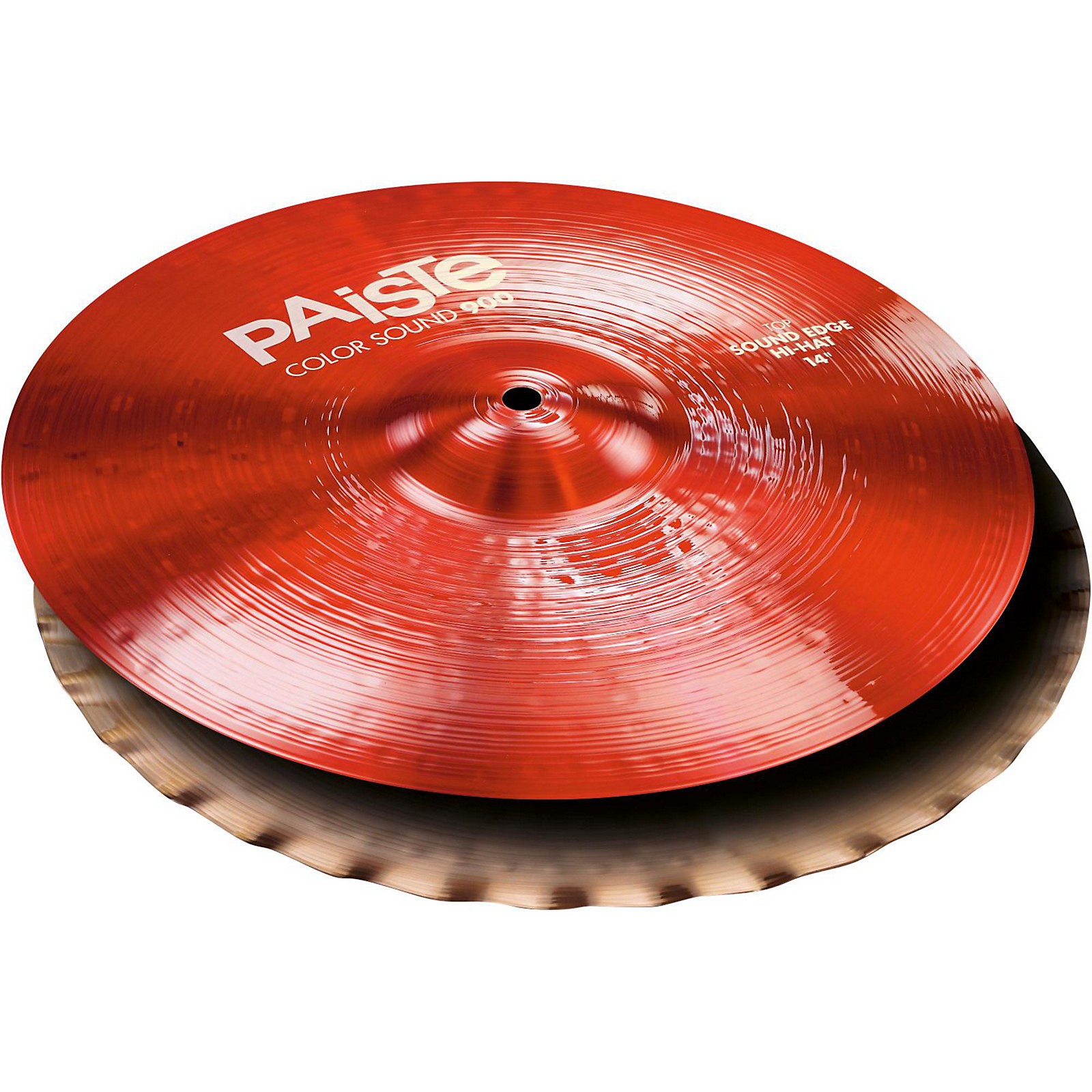 Paiste Colorsound 900 Sound Edge Hi Hat Cymbal Red 14 in. Top ...