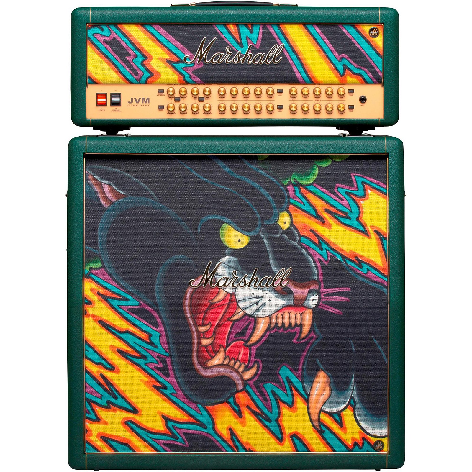 Marshall Custom Tattoo Antony Flemming Stack JVM410H 100W Tube Guitar ...