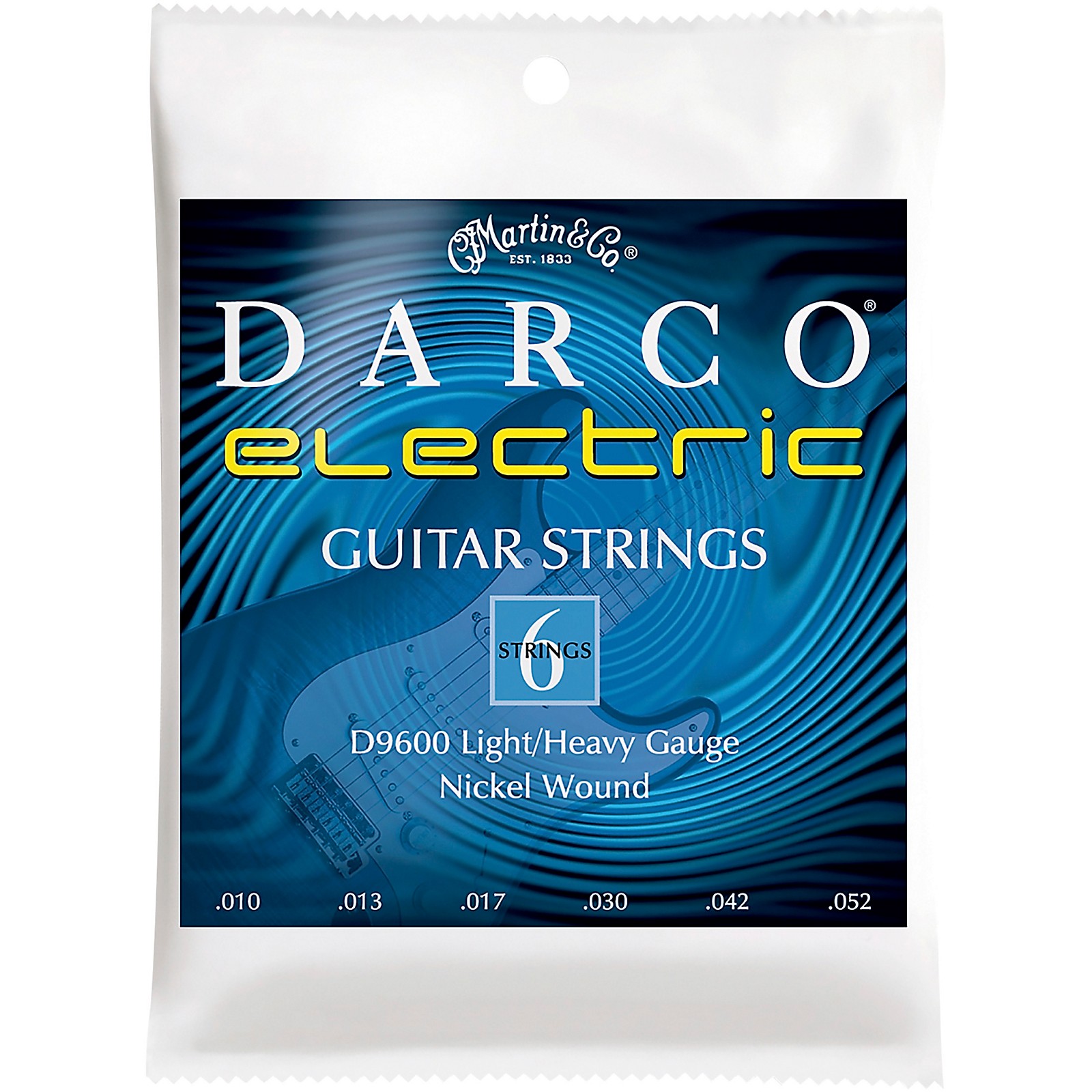 Darco D9600 Light/Heavy Guage Nickel Wound 6 Set Electric Guitar Strings | Musician's Friend