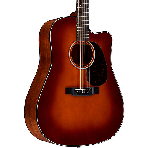 Martin DC18E Dreadnought Acoustic Electric Cutaway Guitar Ambertone ...