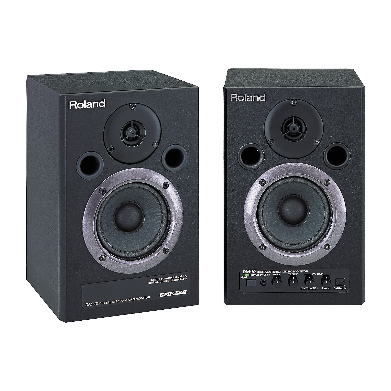 Roland DM-10 Digital Stereo Micro Monitor Pair | Musician's Friend