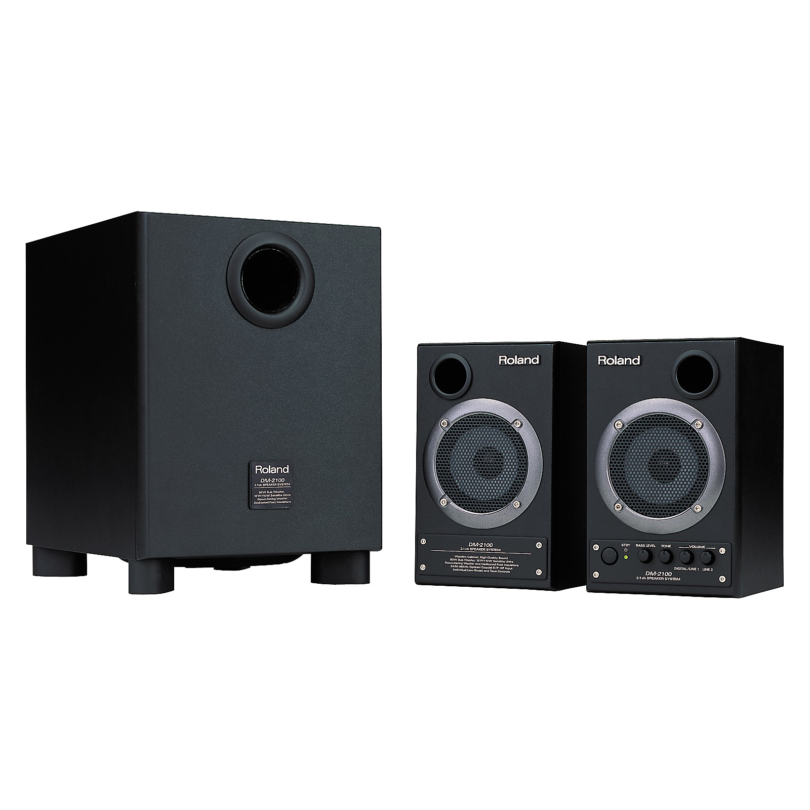 Roland DM2100 2.1 Channel Speaker System with Subwoofer | Musician's Friend