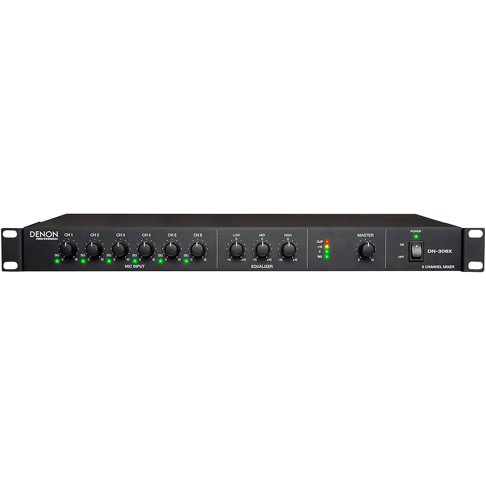 Denon Professional DN-306X Rack Mount 6 Channel Mixer | Musician's Friend