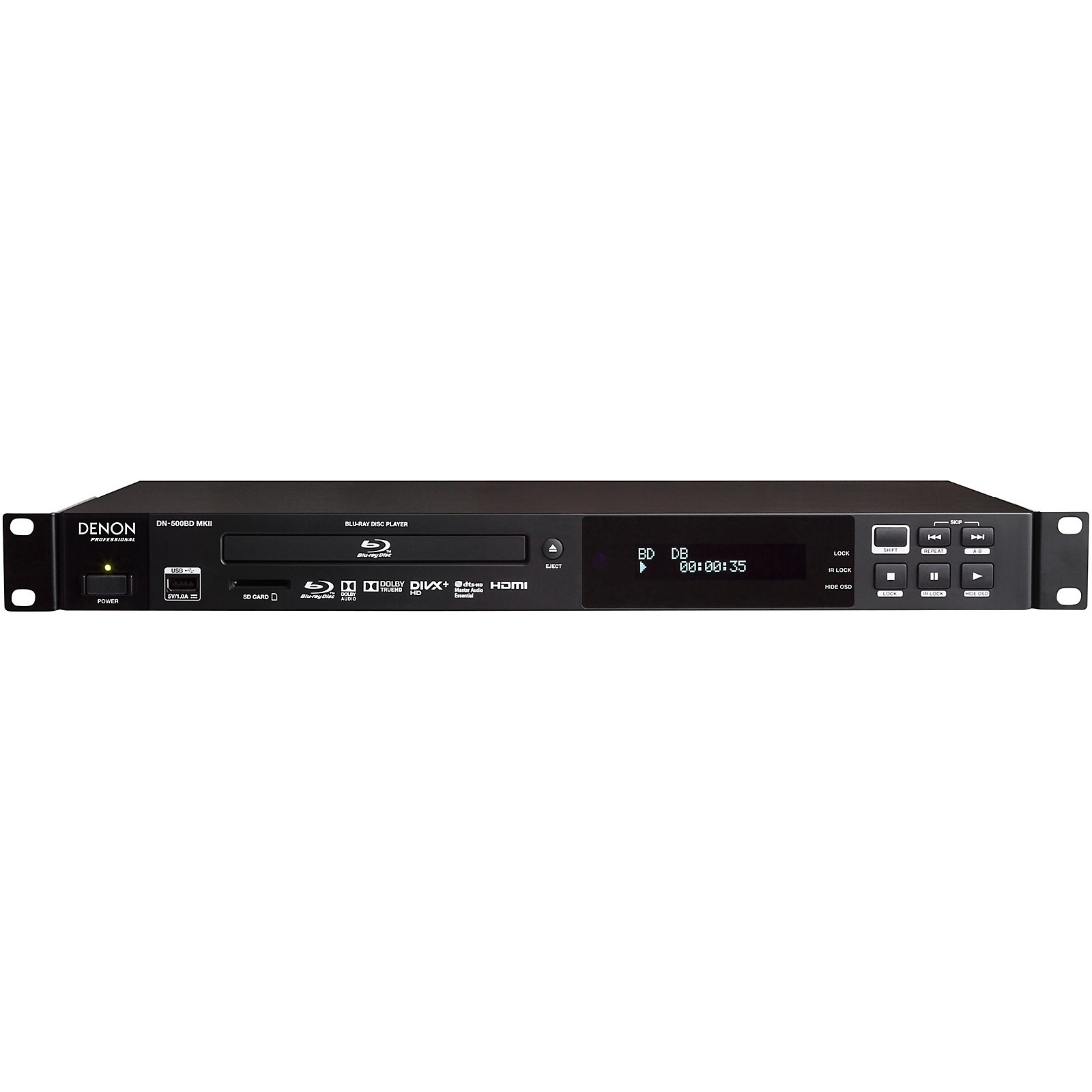 Denon Professional DN-500BD MKII Blu-Ray, DVD and CD/SD/USB Player ...