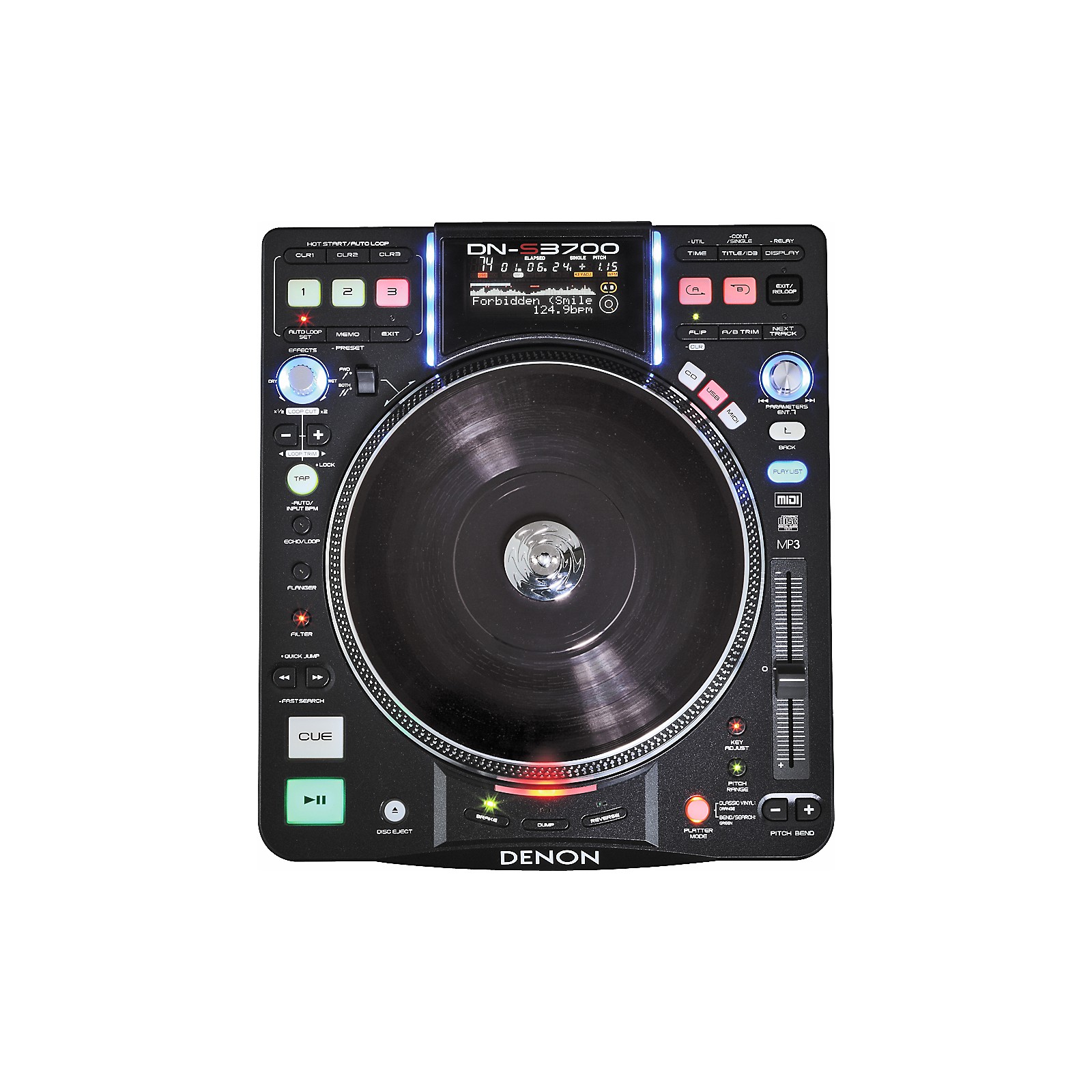 Denon DN-S3700 Digital Turntable Media Player and Controller | Musician ...