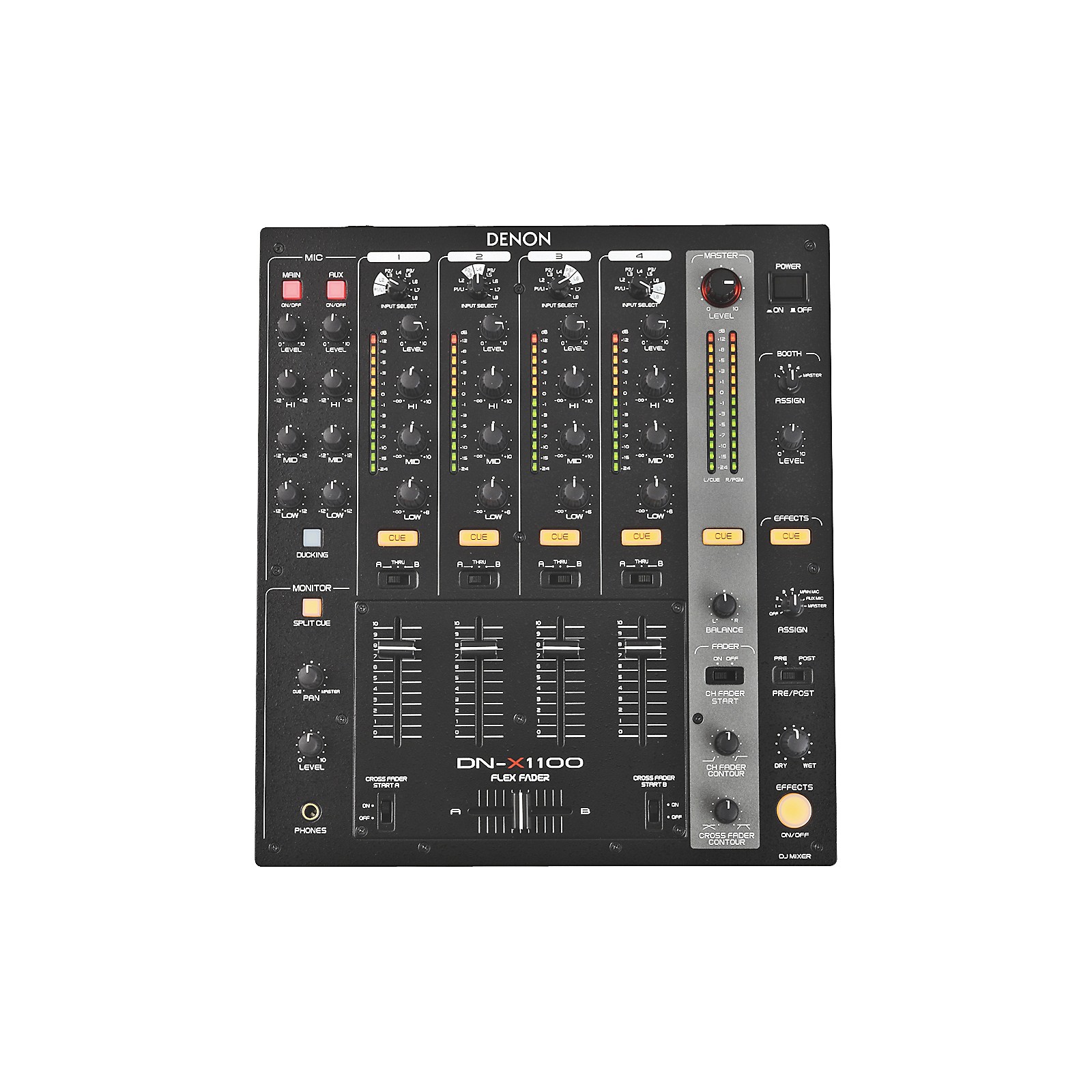 Denon DN-X1100 4-Channel DJ Mixer | Musician's Friend