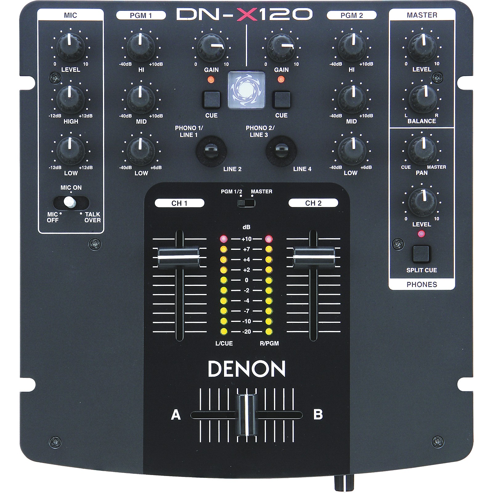 Denon DN-X120 Compact Performance DJ Mixer | Musician's Friend