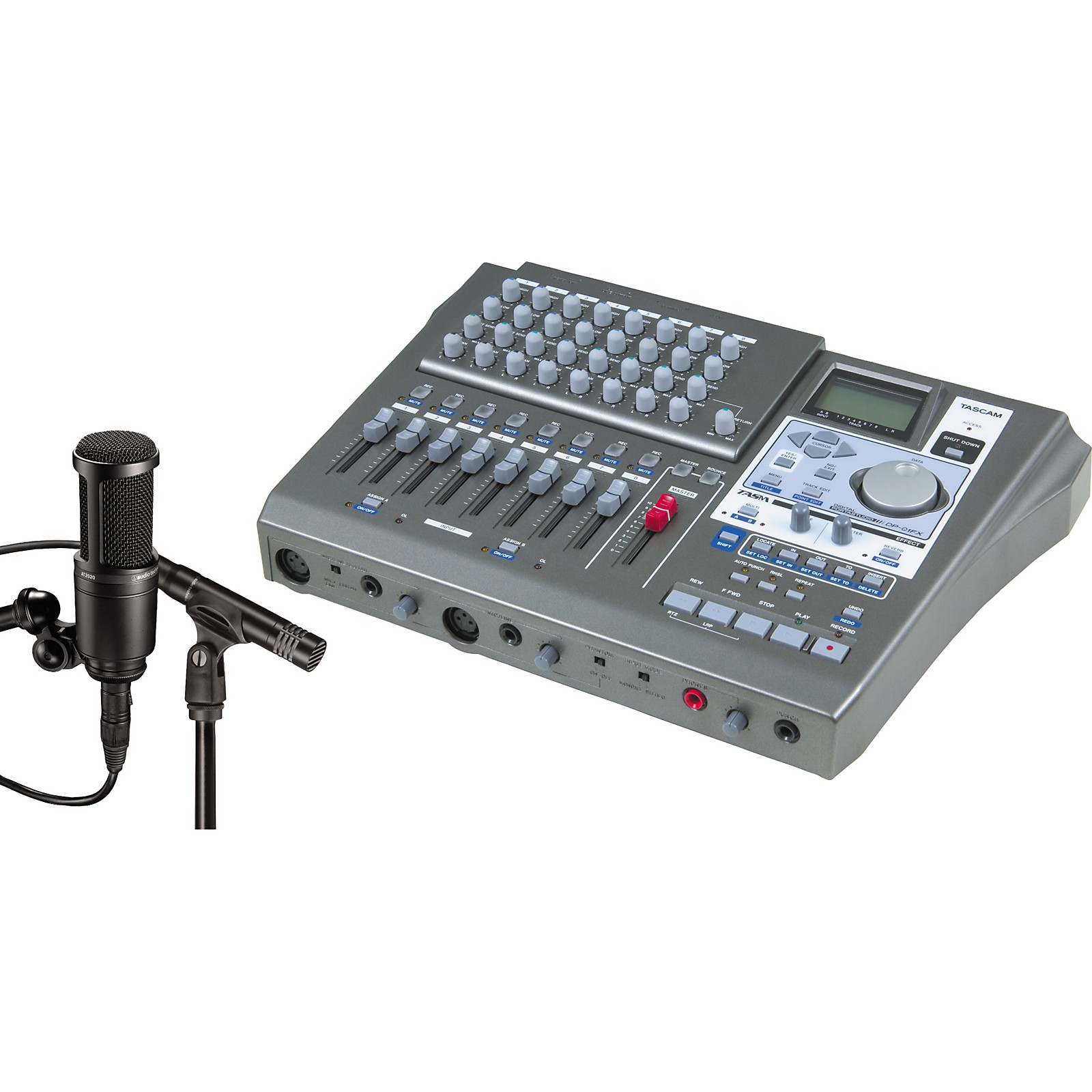 Tascam DP-01FX & A/T Microphone Recording Package | Musician's Friend