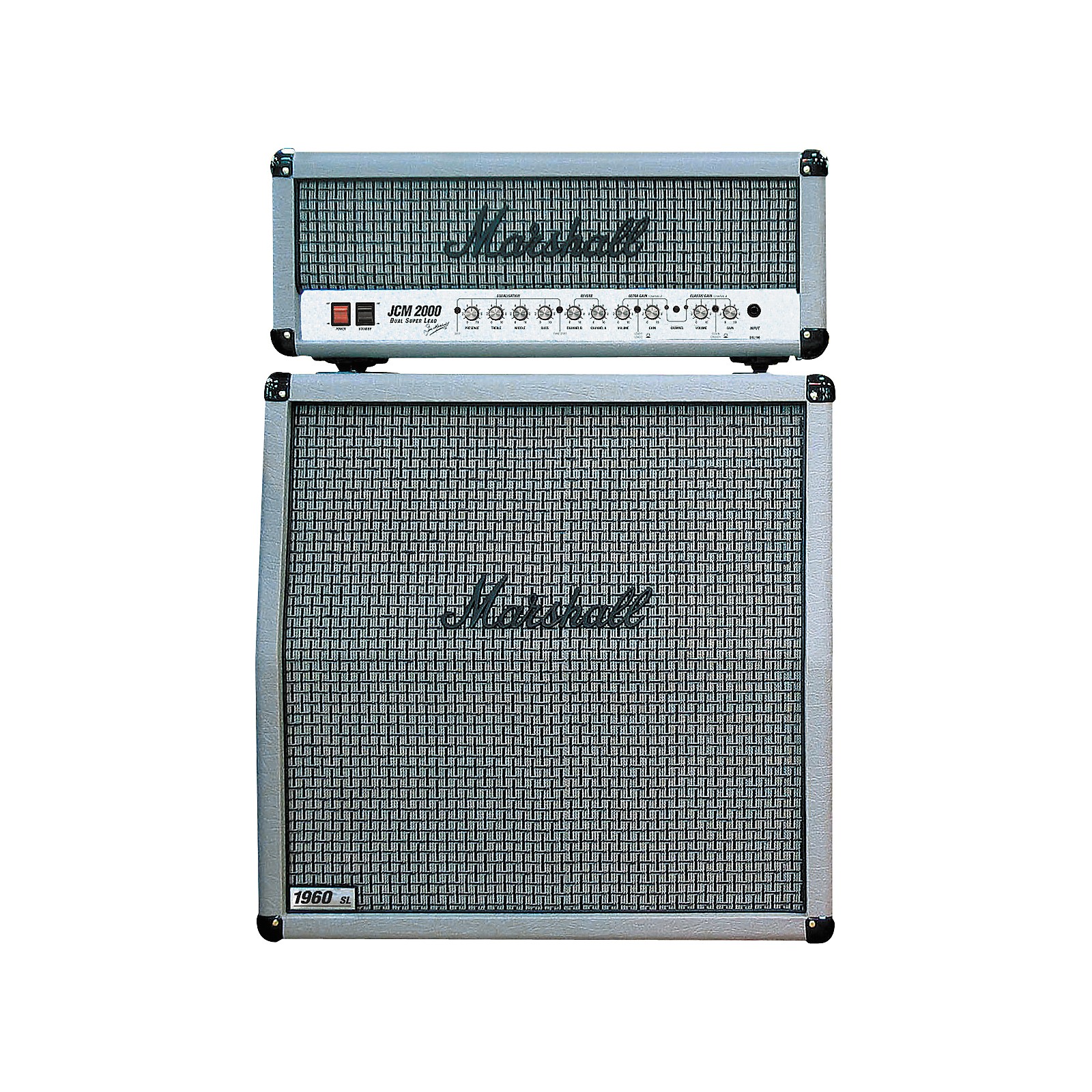 Marshall DSL100 and 1960A Silver Edition 100W Half Stack Package ...