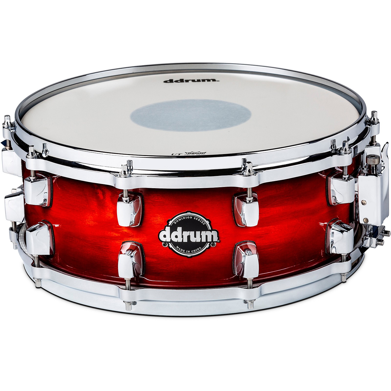 ddrum Dominion Birch Snare Drum with Ash Veneer 14 x 5.5 in. Red Burst ...