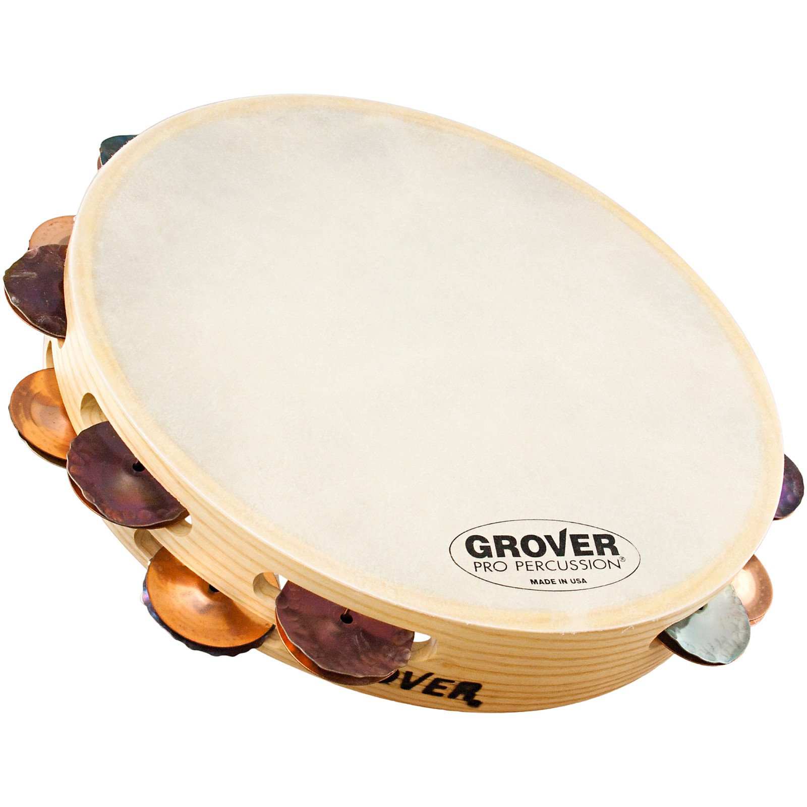 Grover Pro Double-Row German Bantamweight Tambourine Dry Silver/Bronze ...