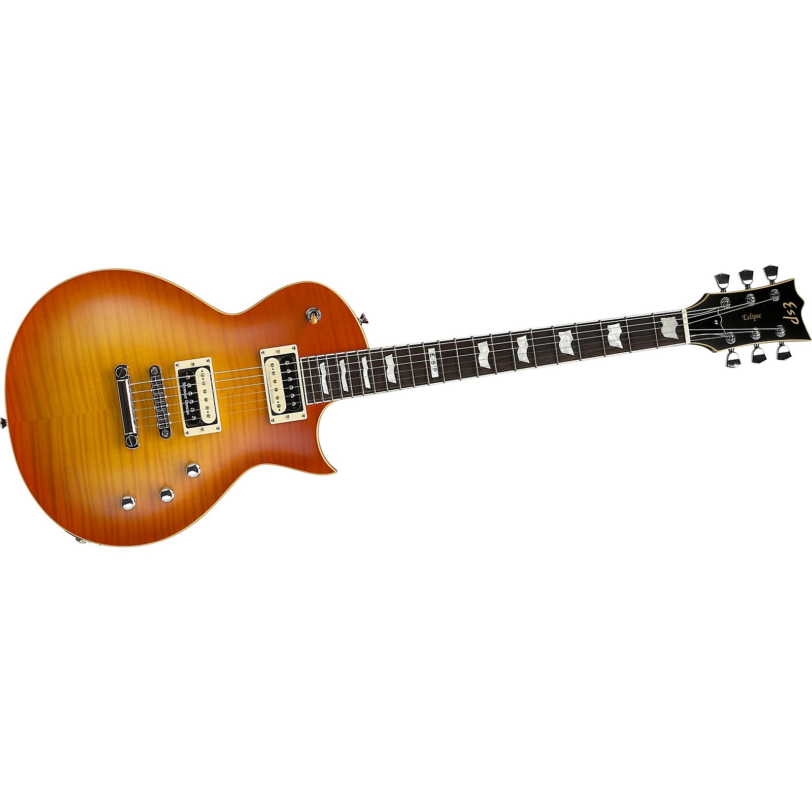 ESP ESP Eclipse-II Flamed Maple Vintage Honey Burst Electric Guitar ...