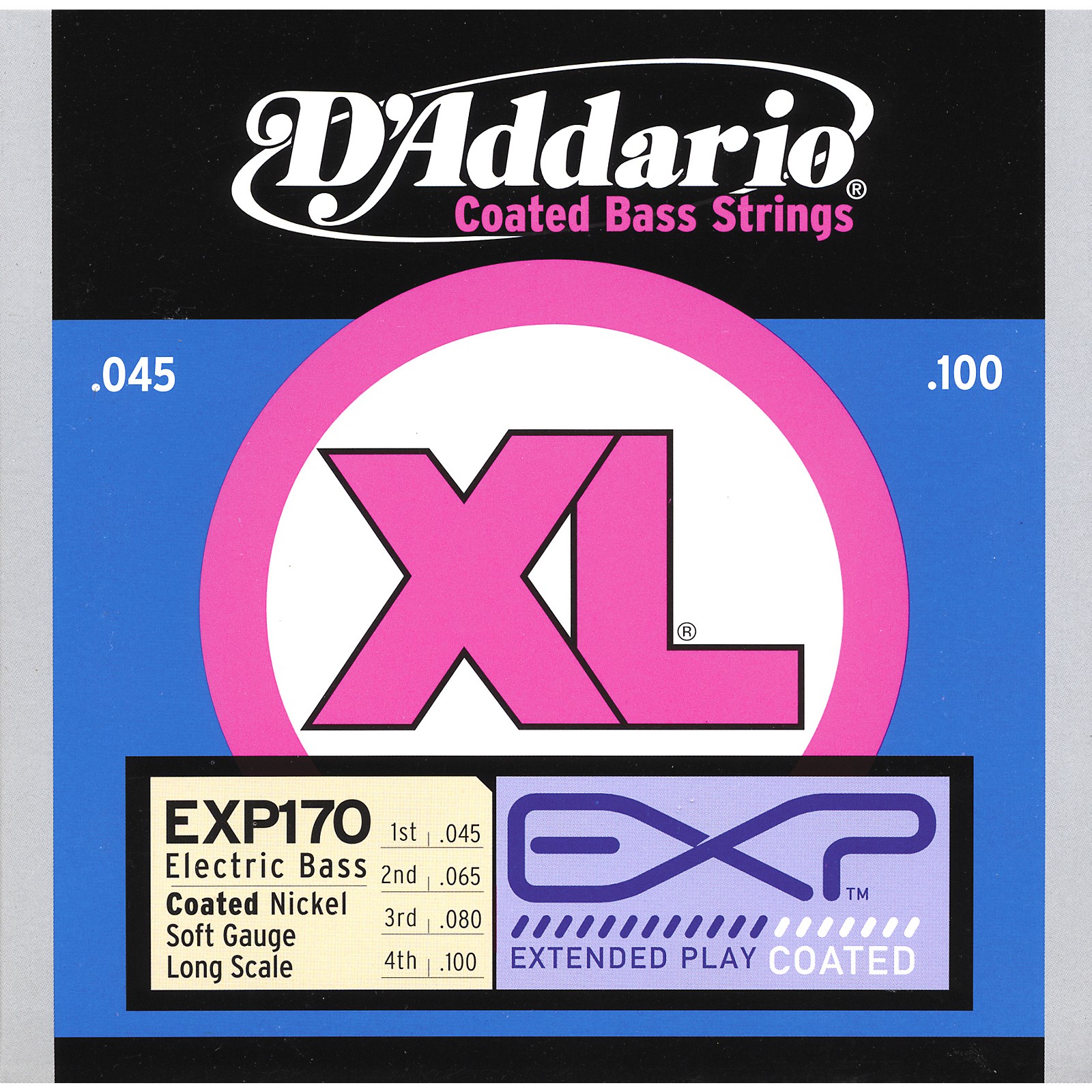 D'Addario EXP170 Coated Soft Bass Strings | Musician's Friend