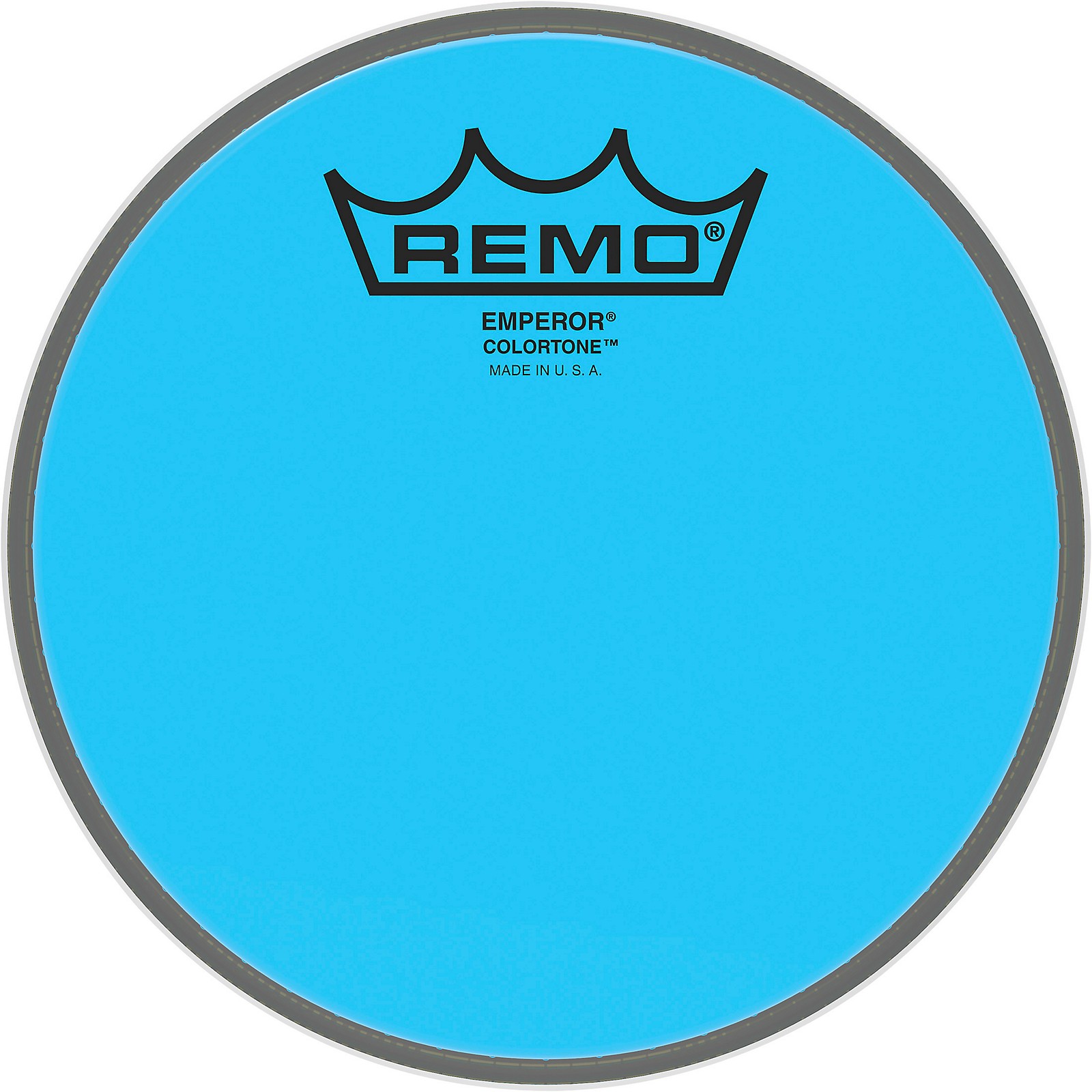 Remo Emperor Colortone Blue Drum Head 6 in. | Musician's Friend
