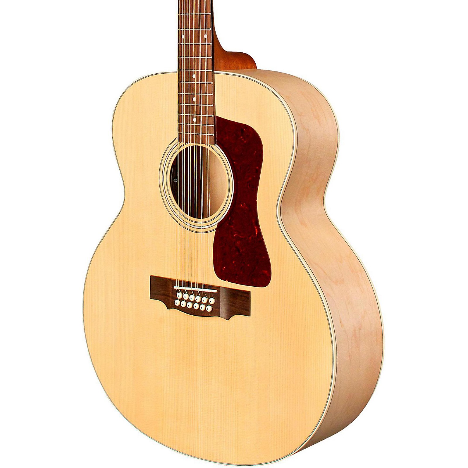 Guild F-2512E Jumbo 12-String Acoustic-Electric Guitar with Gig Bag ...