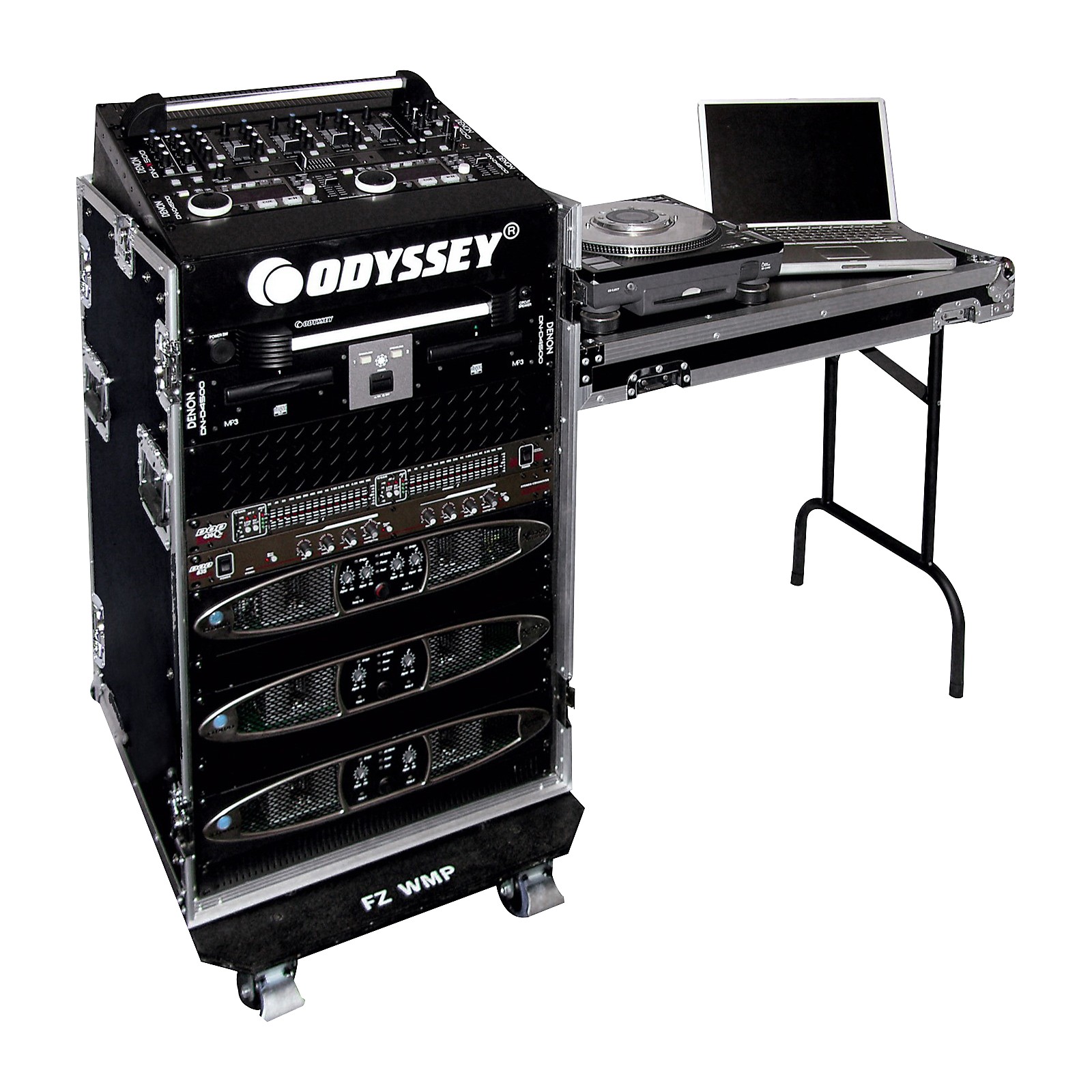 Odyssey FLITE ZONE ATA Rack Mixer Combo Case | Musician's Friend