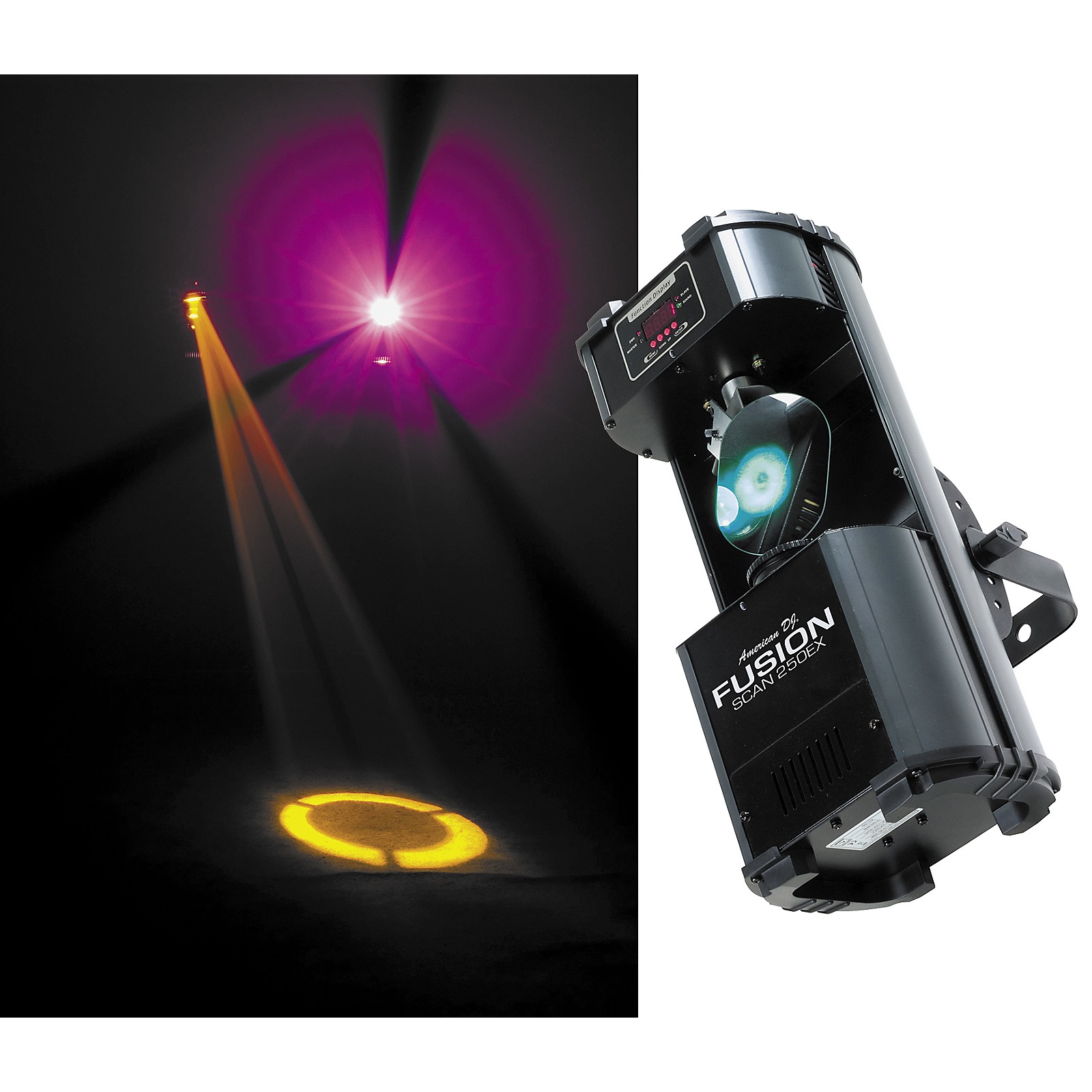 American DJ Fusion Scan 250 EX DMX Scanner and Laser | Musician's Friend
