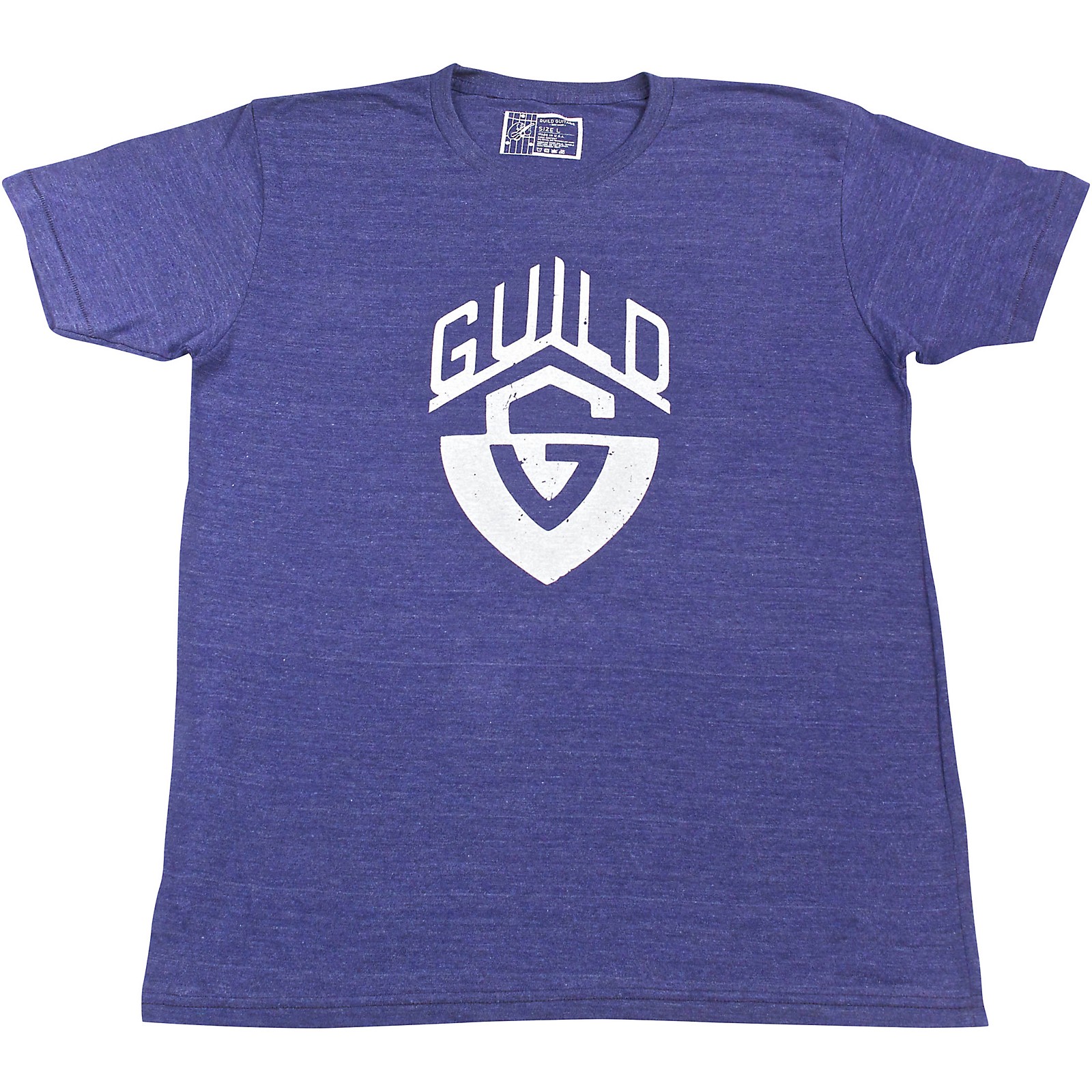 Guild G-Shield Distressed Logo Navy T-Shirt Medium | Musician's Friend