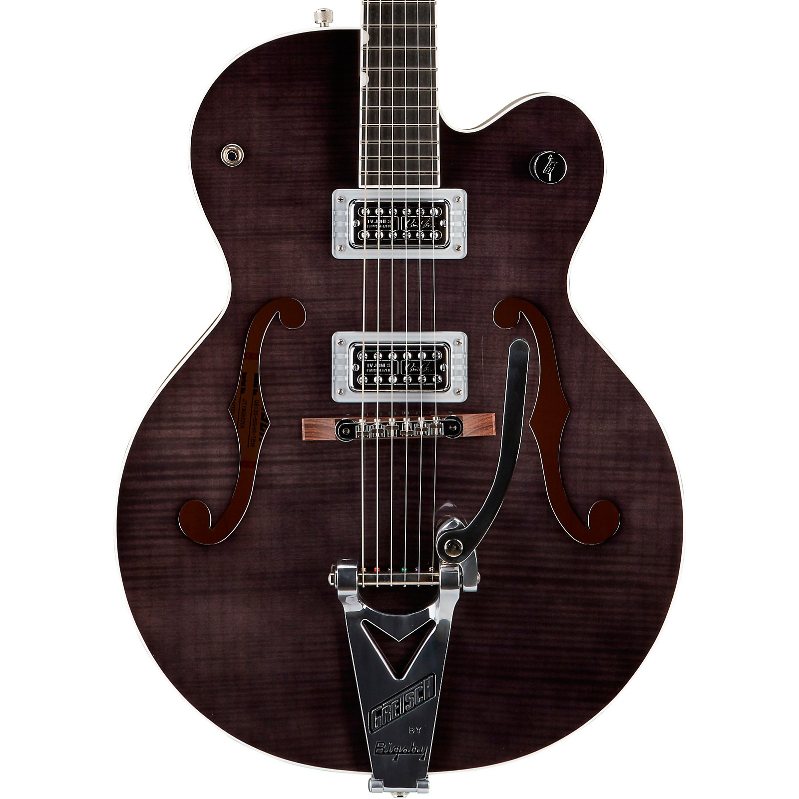 Gretsch Guitars G6120SH Brian Setzer Hot Rod Flame Maple Body Semi ...