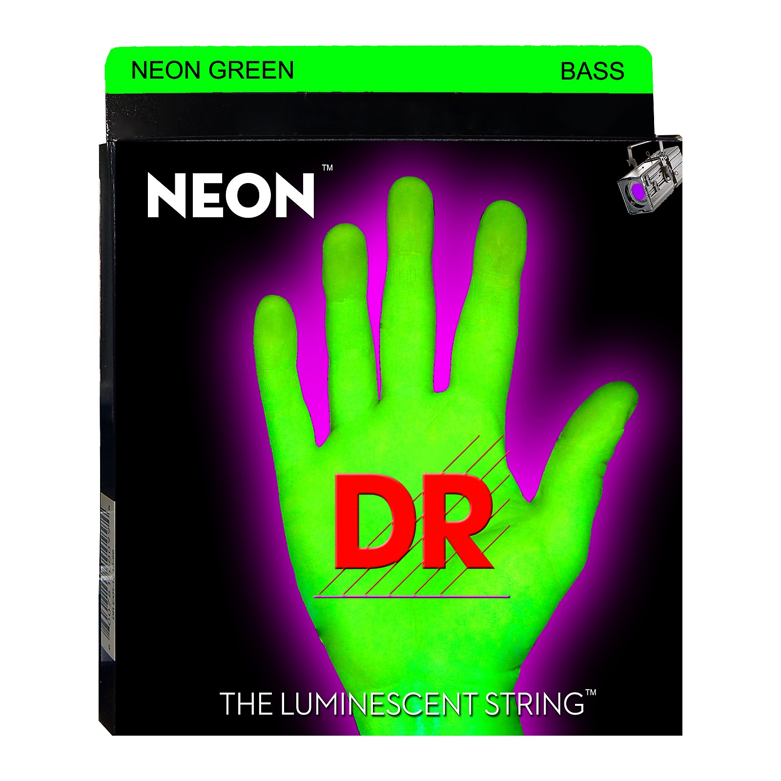 DR Strings Glow in the Dark Green Medium 5 String Bass Strings ...
