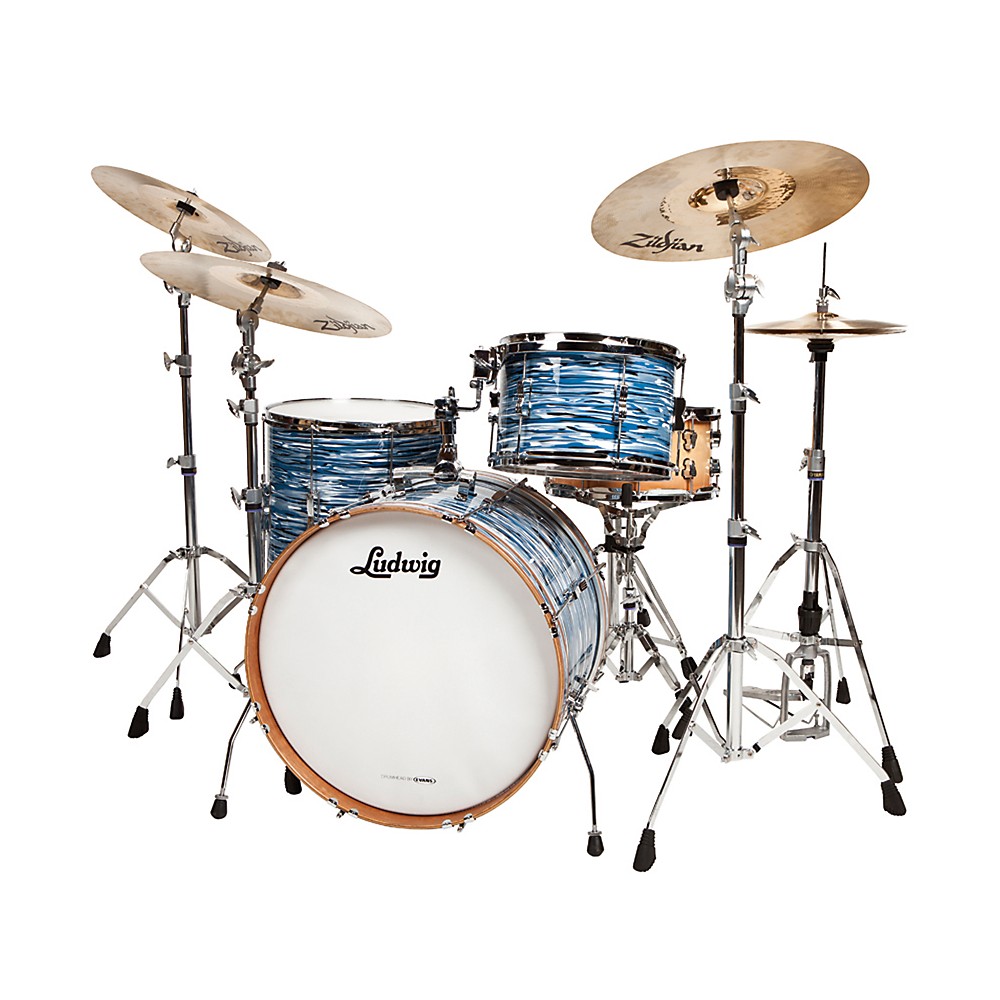 Ludwig Cavern Club Fab 4 3-piece Shell Pack Blue Oyster Pearl Blue ...